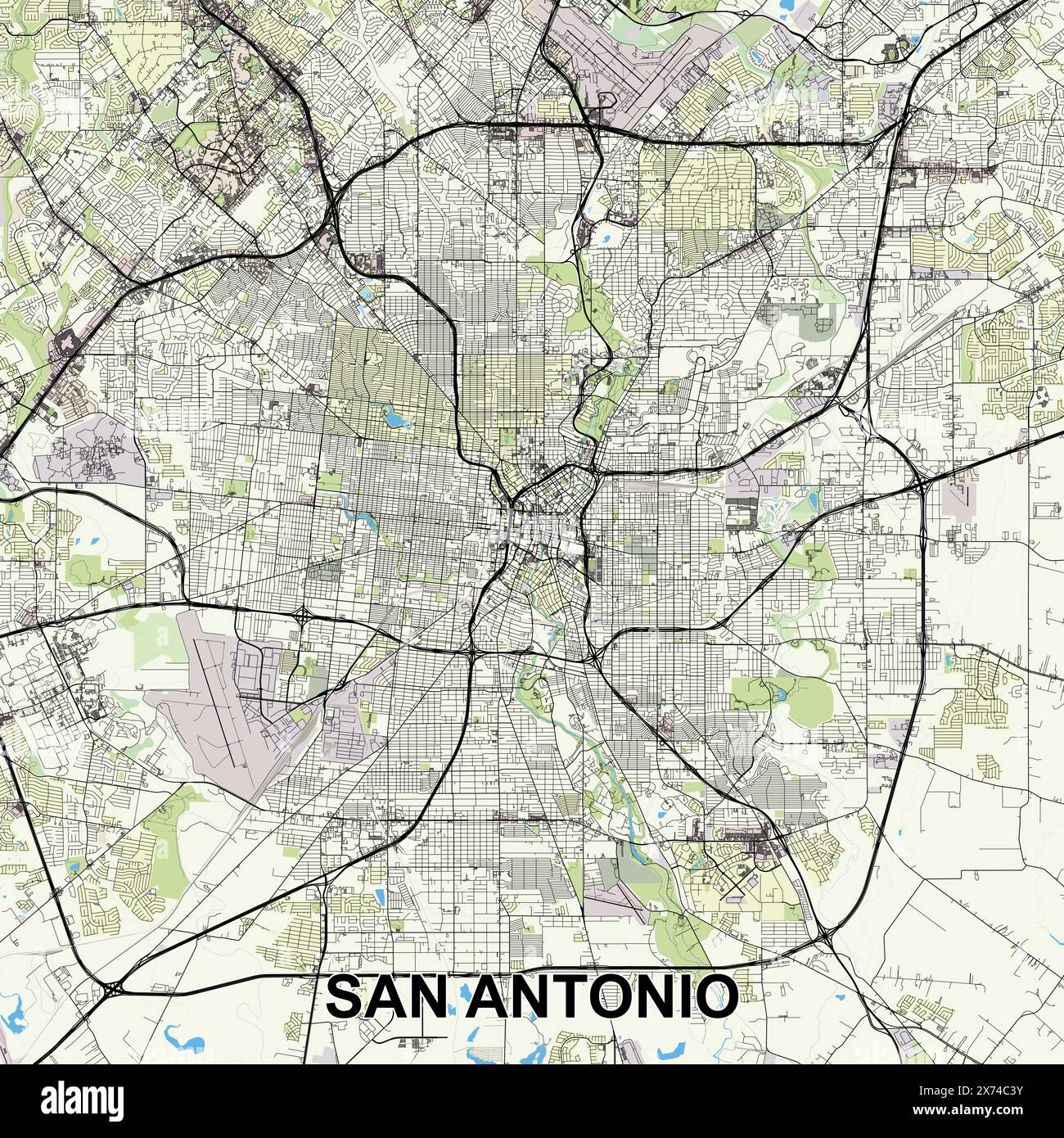 Map satellite geography texas hi-res stock photography and images - Alamy
