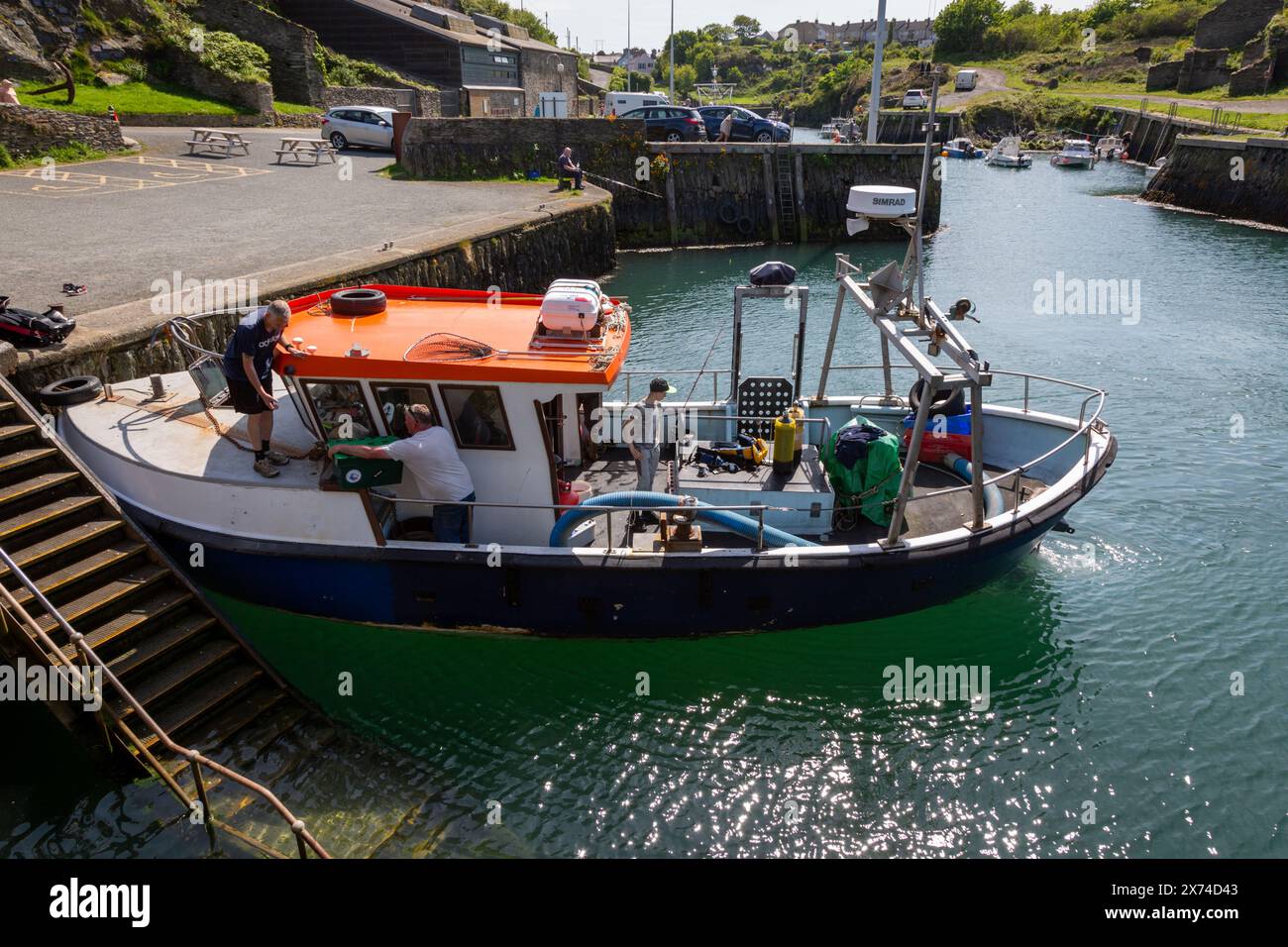 Amlwch port and harbour, Anglesey, Wales, UK Stock Photo - Alamy