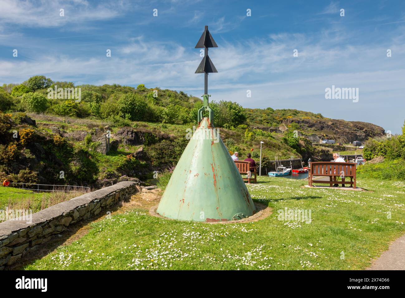 Marine sign at Amlwch port, Anglesey, Wales, UK 2024 Stock Photo - Alamy