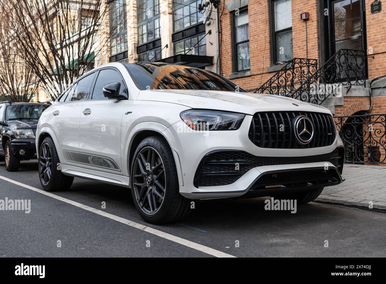New York City, USA - April 01, 2024: Mercedes Benz GLE 53 AMG Coupe car ...