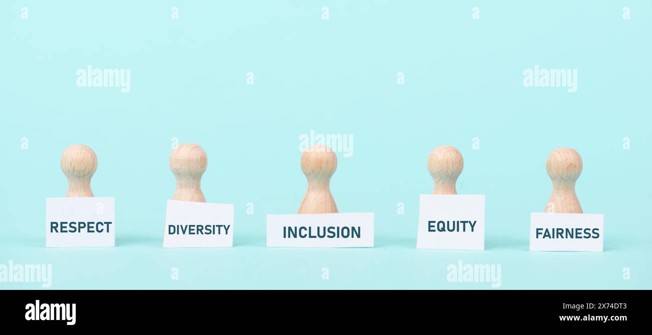 Respect, diversity, equity, fairness and inclusion, human rights ...