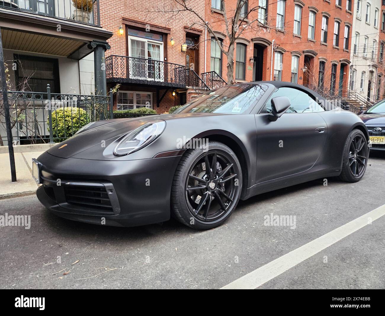 New York City, USA - February 10, 2024: Porsche 911 Carrera 4s ...
