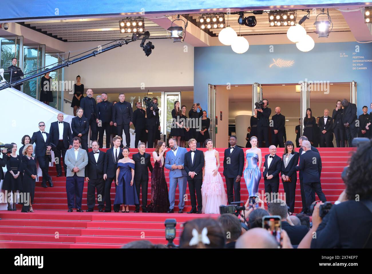 Cannes, France, 17th May, 2024. Joe Alwyn, Hong Chau, Willem Dafoe ...