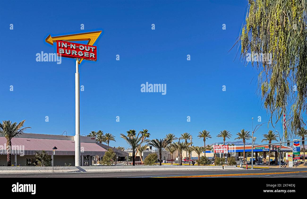Las Vegas, NV, USA - May 12, 2024: Colorful IN-N-Out BURGER fast food ...