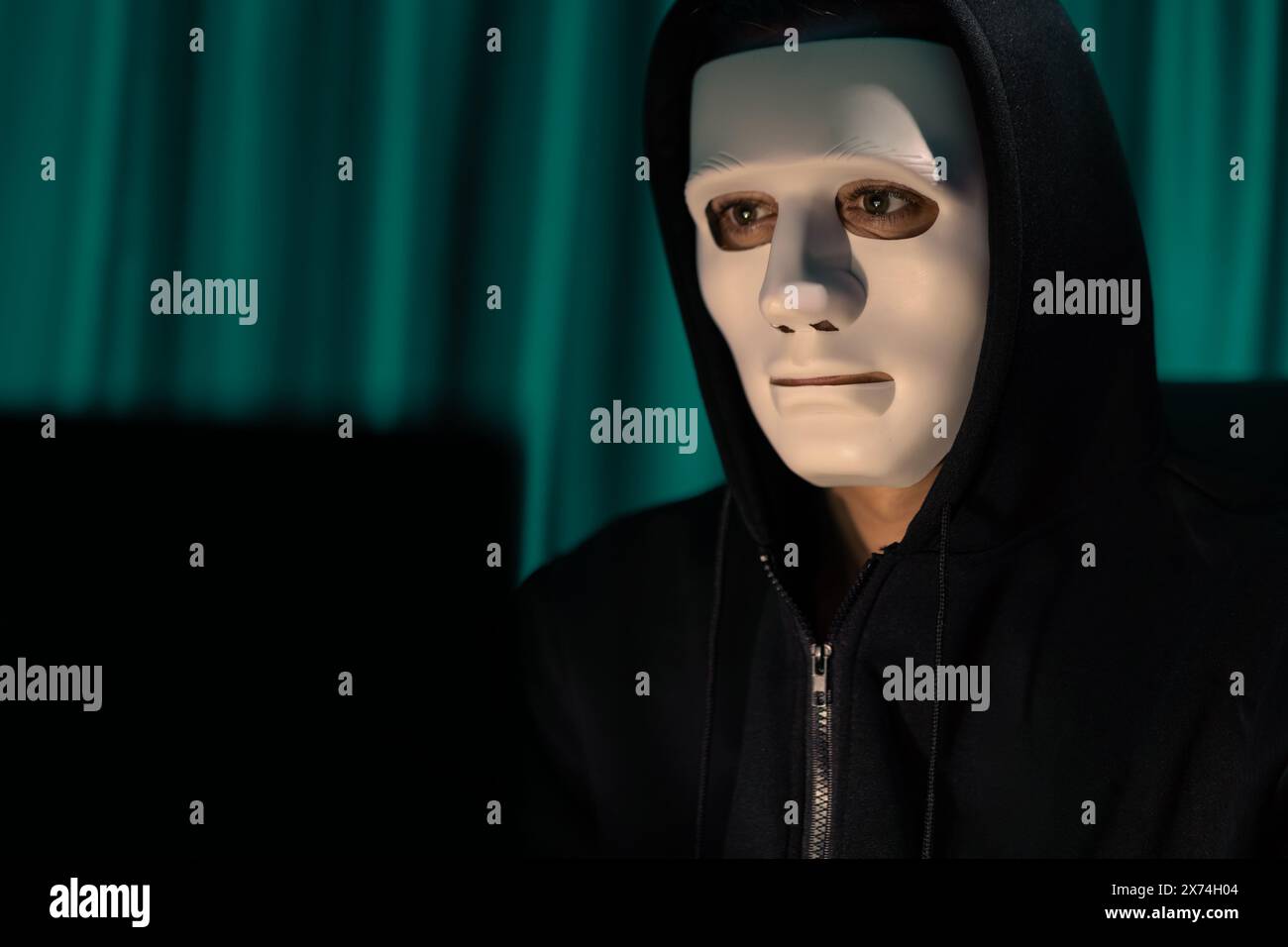 White Criminal Anonymous Mask Installing Coding Password Encryption By Programming Hack Trying 1129