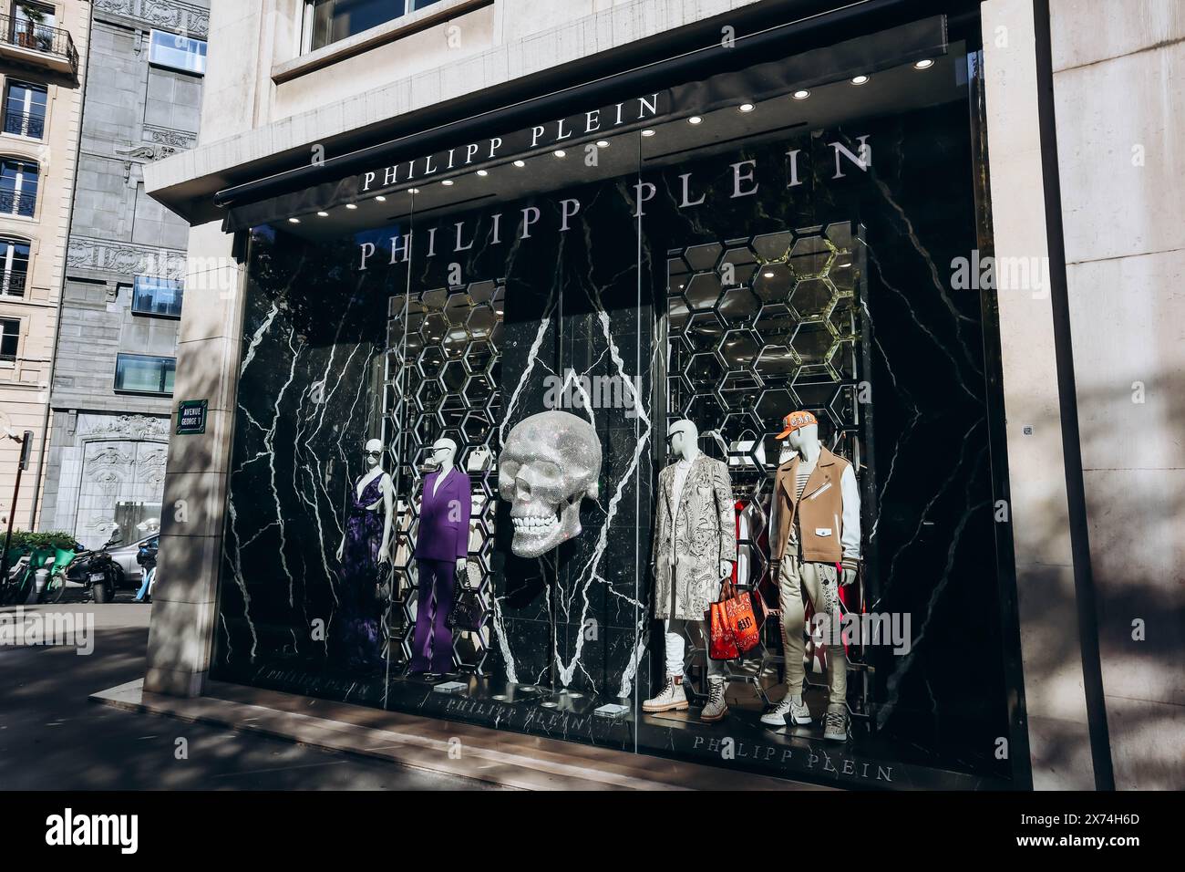 Paris, France - September 24, 2023: Facade of the Philipp Plein ...