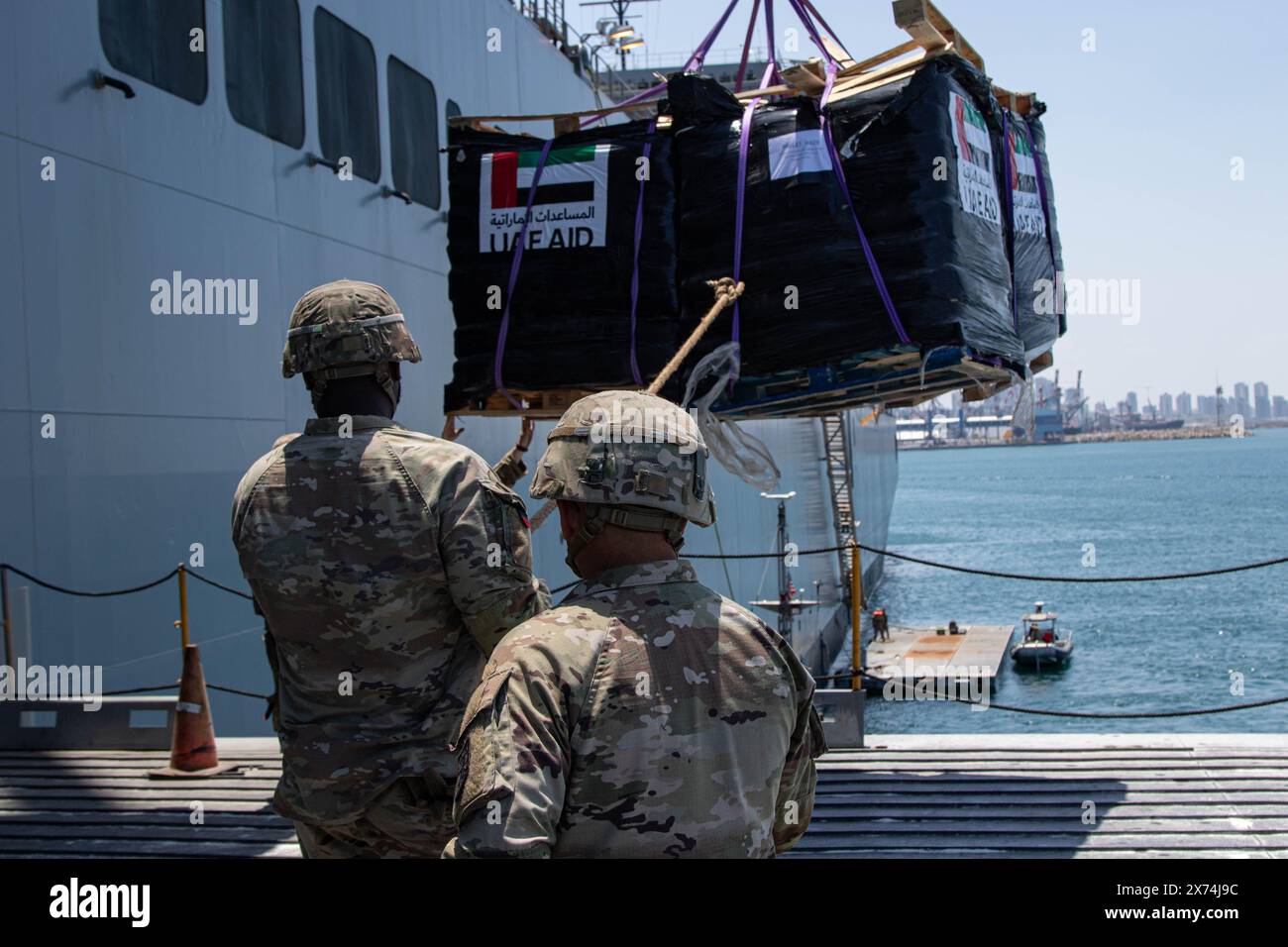 May 14, 2024 - Ashdod, Israel - U.S. Army Soldiers assigned to the 7th ...