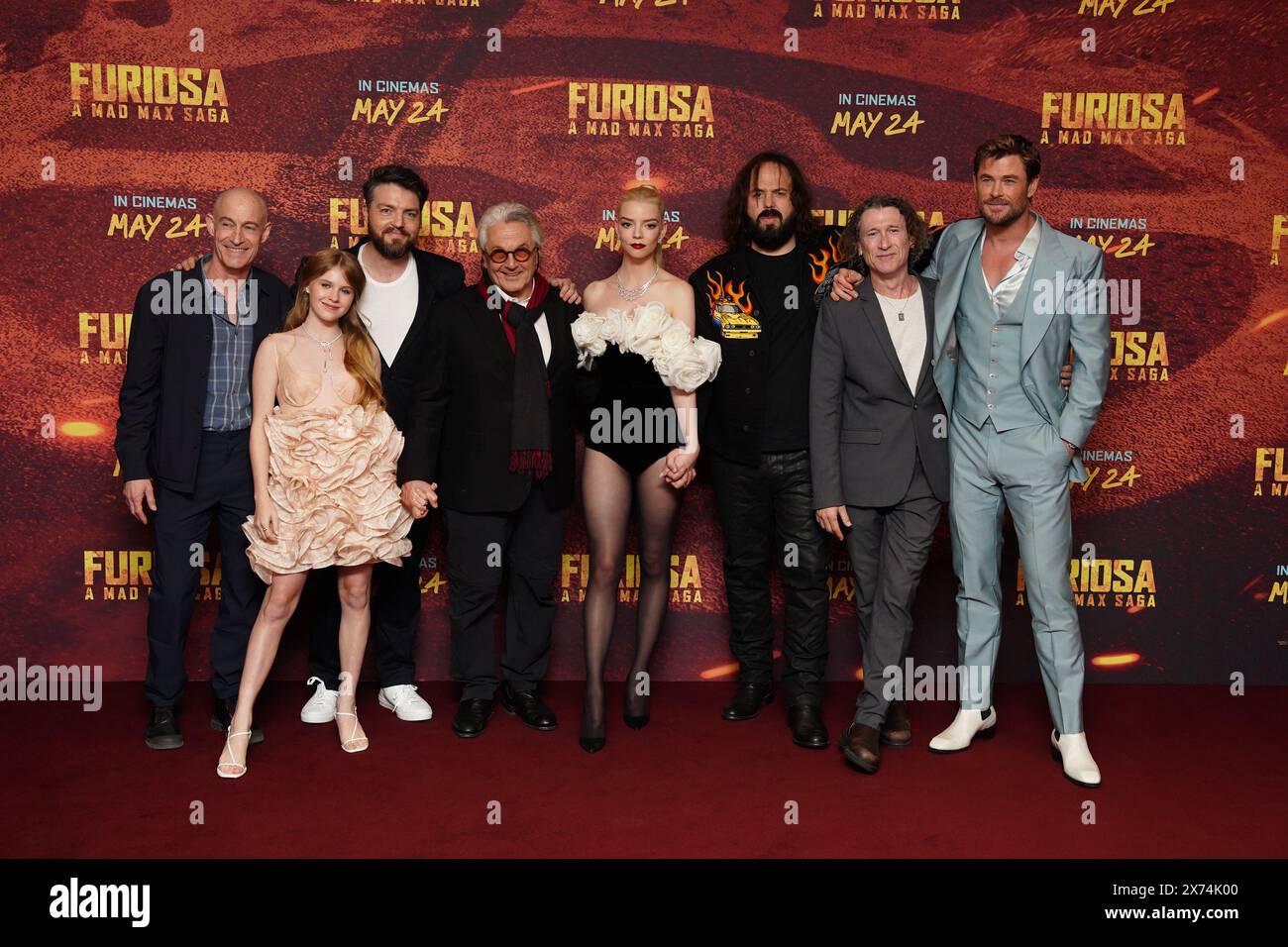 (Left to right) Shane Dundas, Alyla Browne, Tom Burke, George Miller, Anya Taylor-Joy, Angus ...