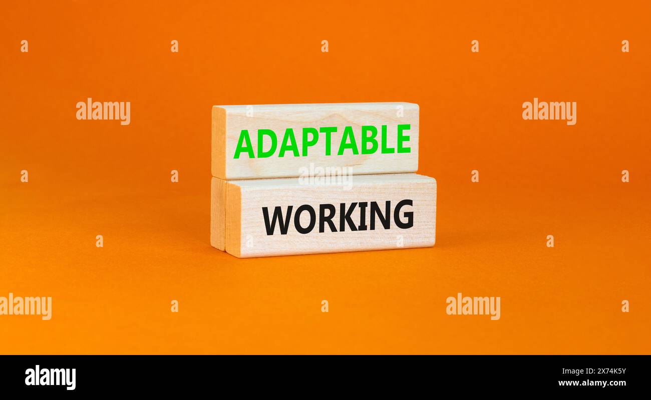 Adaptable working symbol. Concept words Adaptable working on beautiful ...