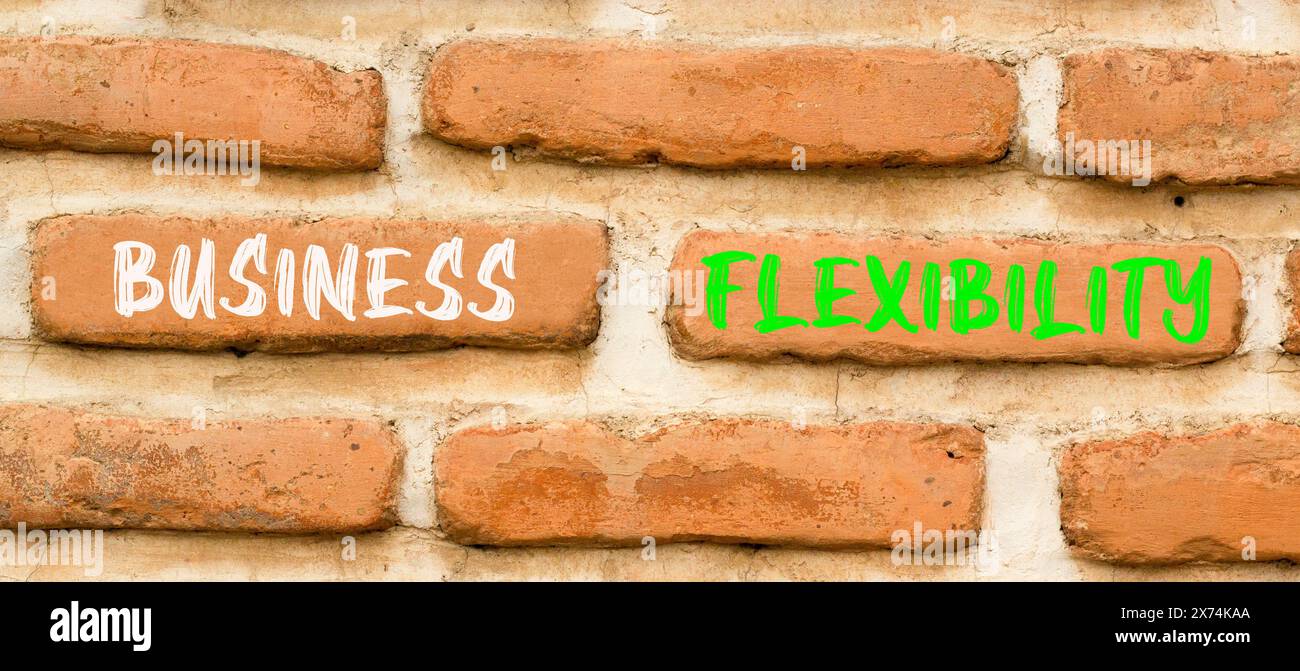 Business flexibility symbol. Concept words Business flexibility on ...