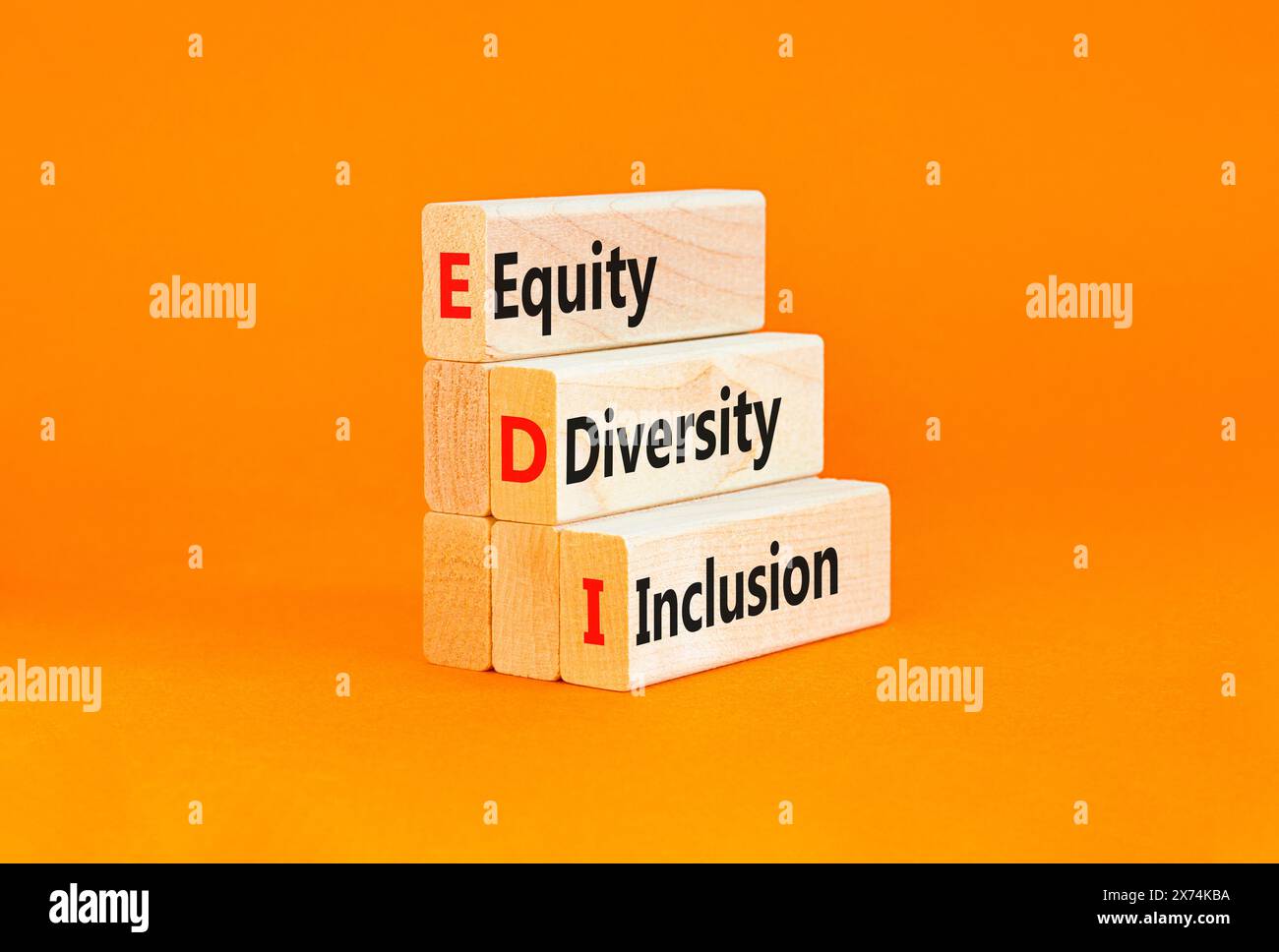 EDI equity diversity inclusion symbol. Concept words EDI equity ...
