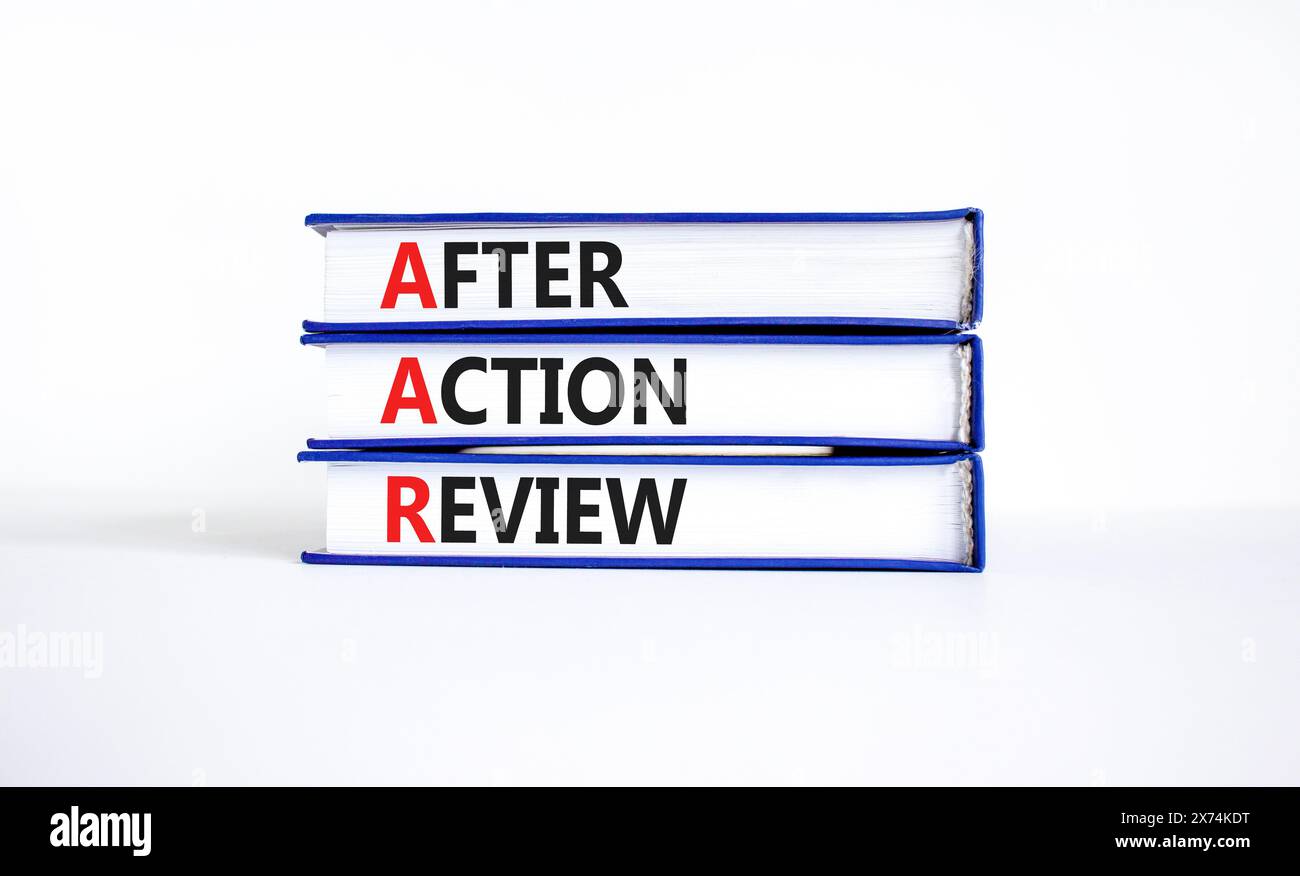 AAR After action review symbol. Concept words AAR After action review ...