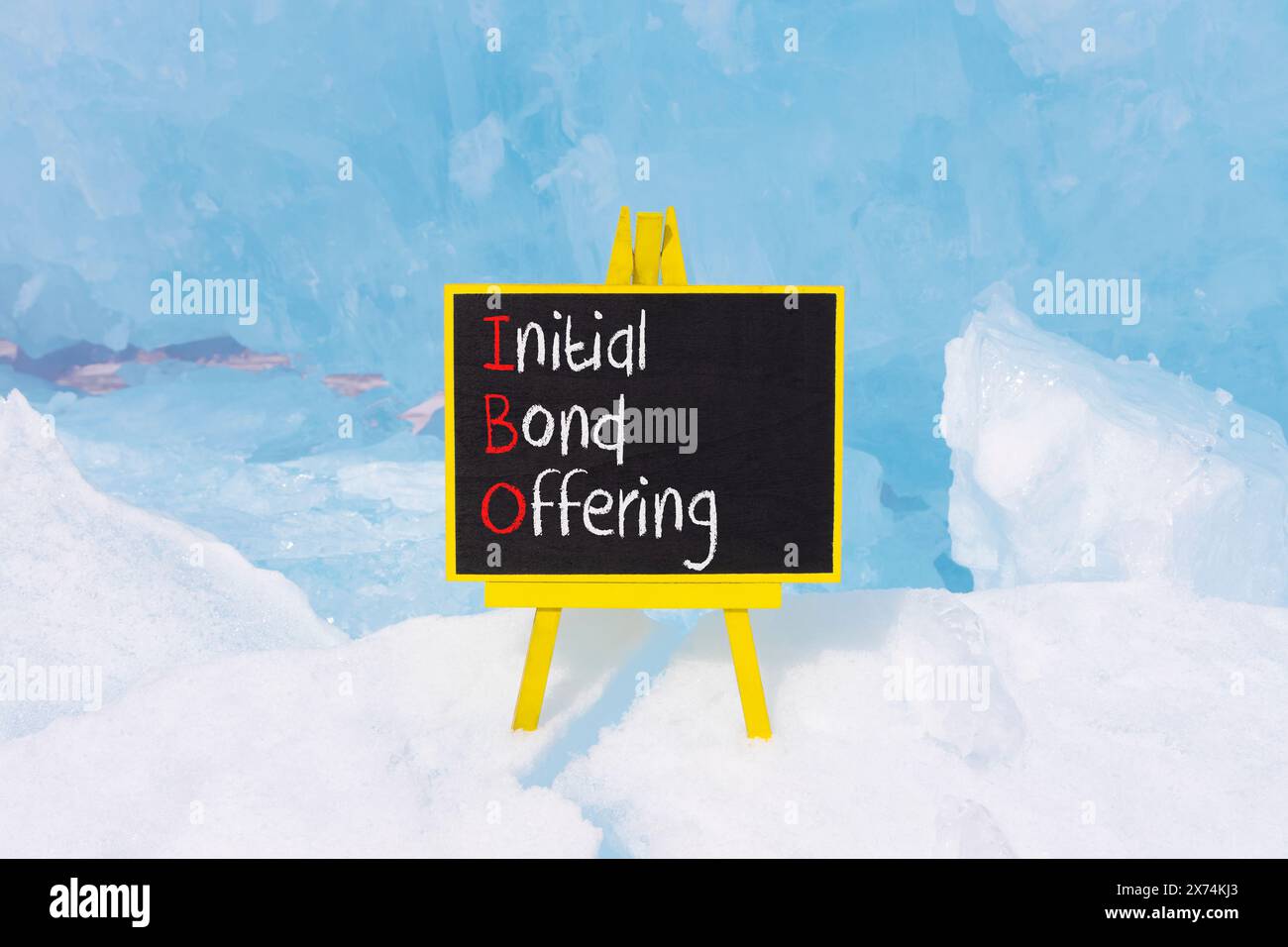 IBO initial bond offering symbol. Concept words IBO initial bond ...