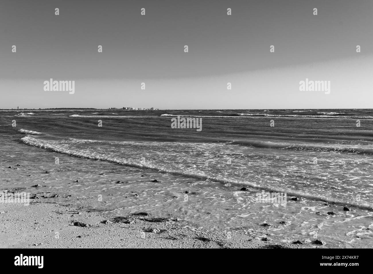 sea and beach. horizon view at sea water. romantic summer vacation view on seascape. ocean beach ...