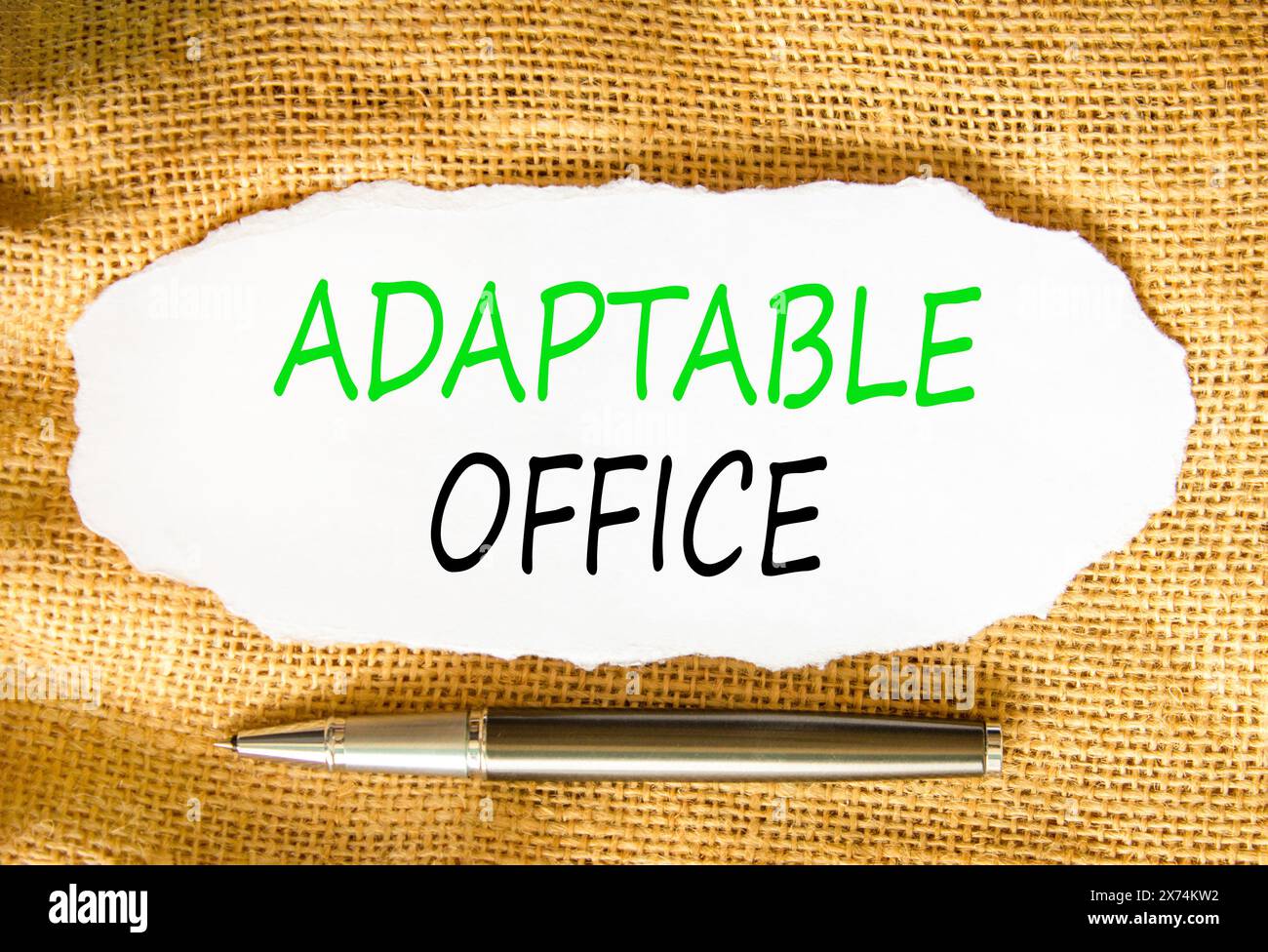 Adaptable office symbol. Concept words Adaptable office on beautiful ...