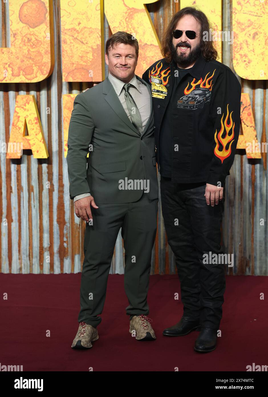 London, UK. 17 May, 2024. Luke Hemsworth and cast member Angus Sampson ...