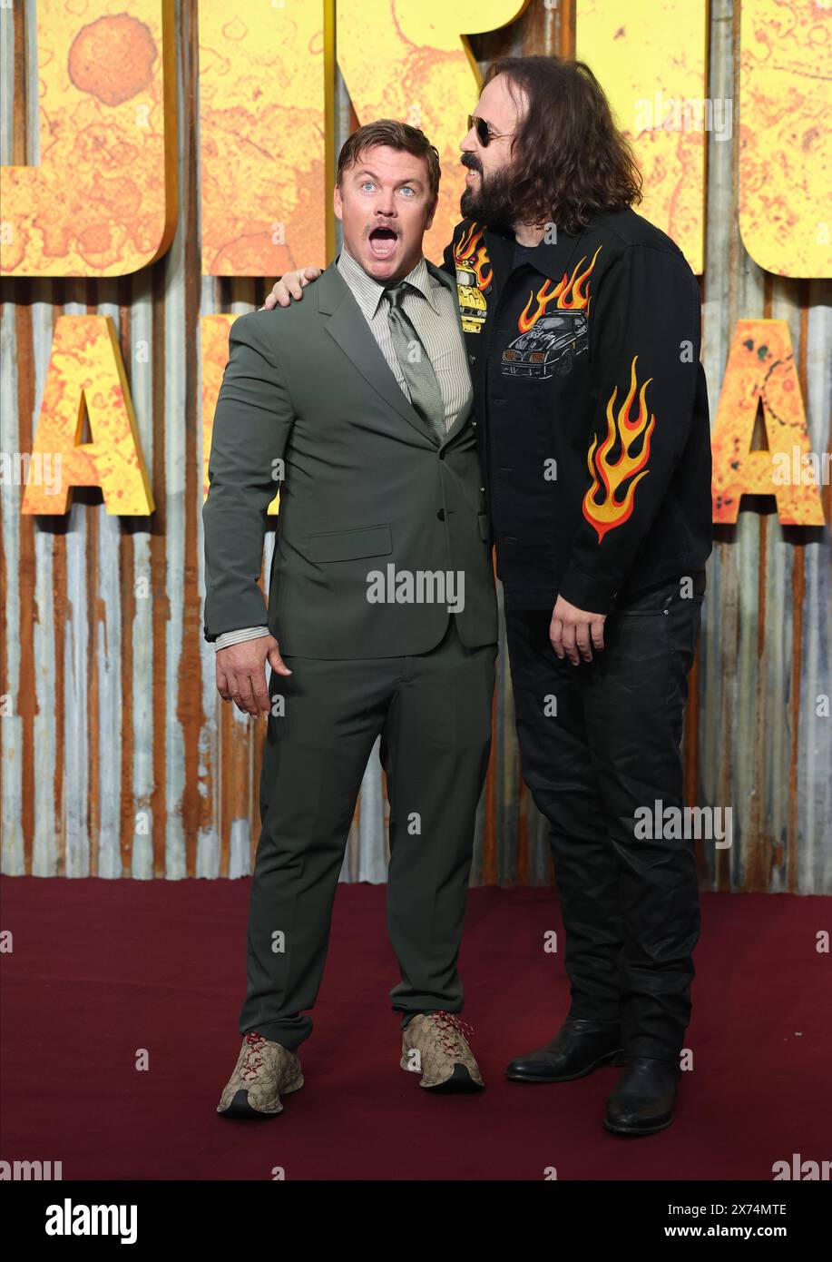 London, UK. 17 May, 2024. Luke Hemsworth and cast member Angus Sampson ...