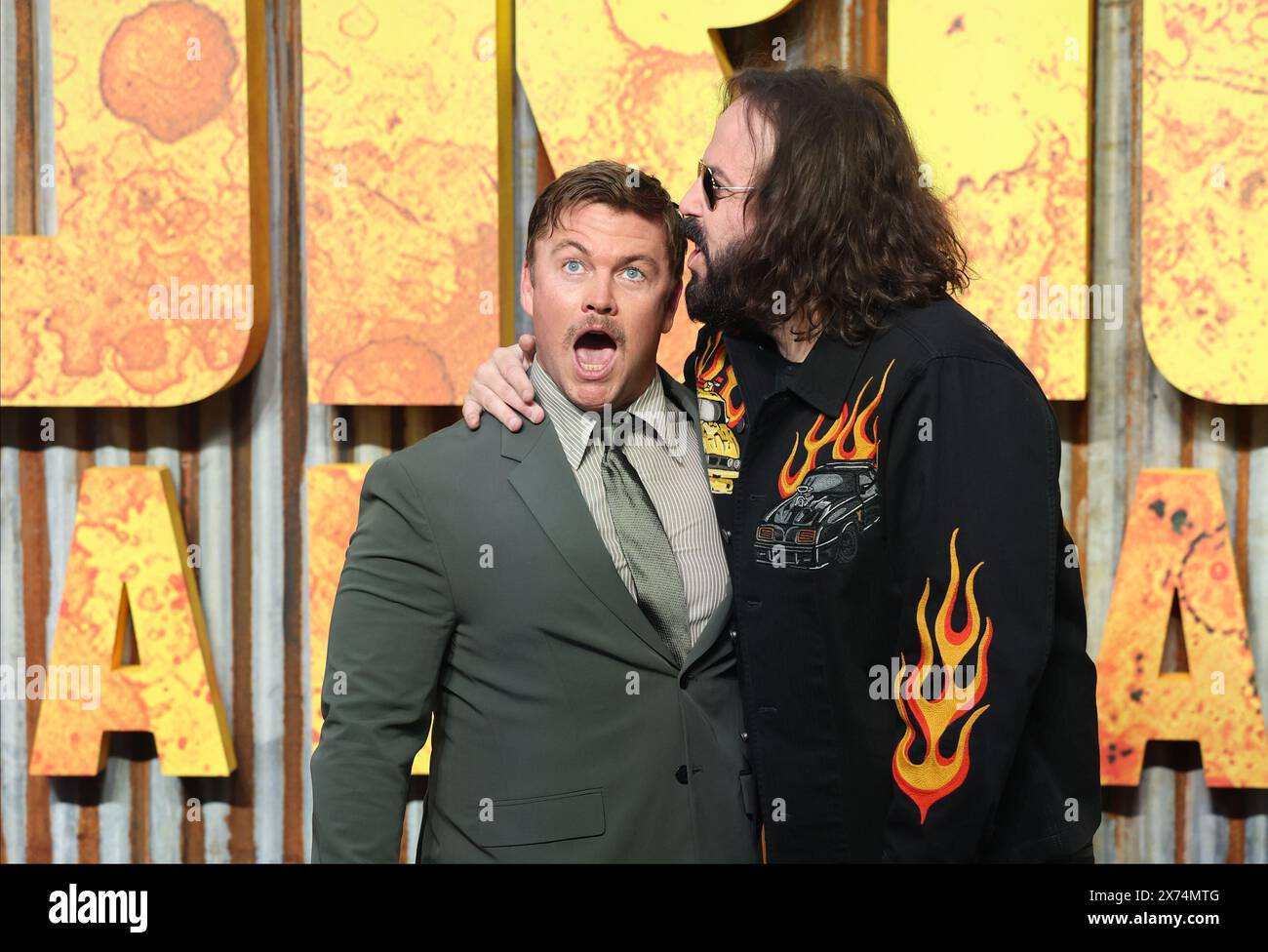 London, UK. 17 May, 2024. Luke Hemsworth and cast member Angus Sampson ...