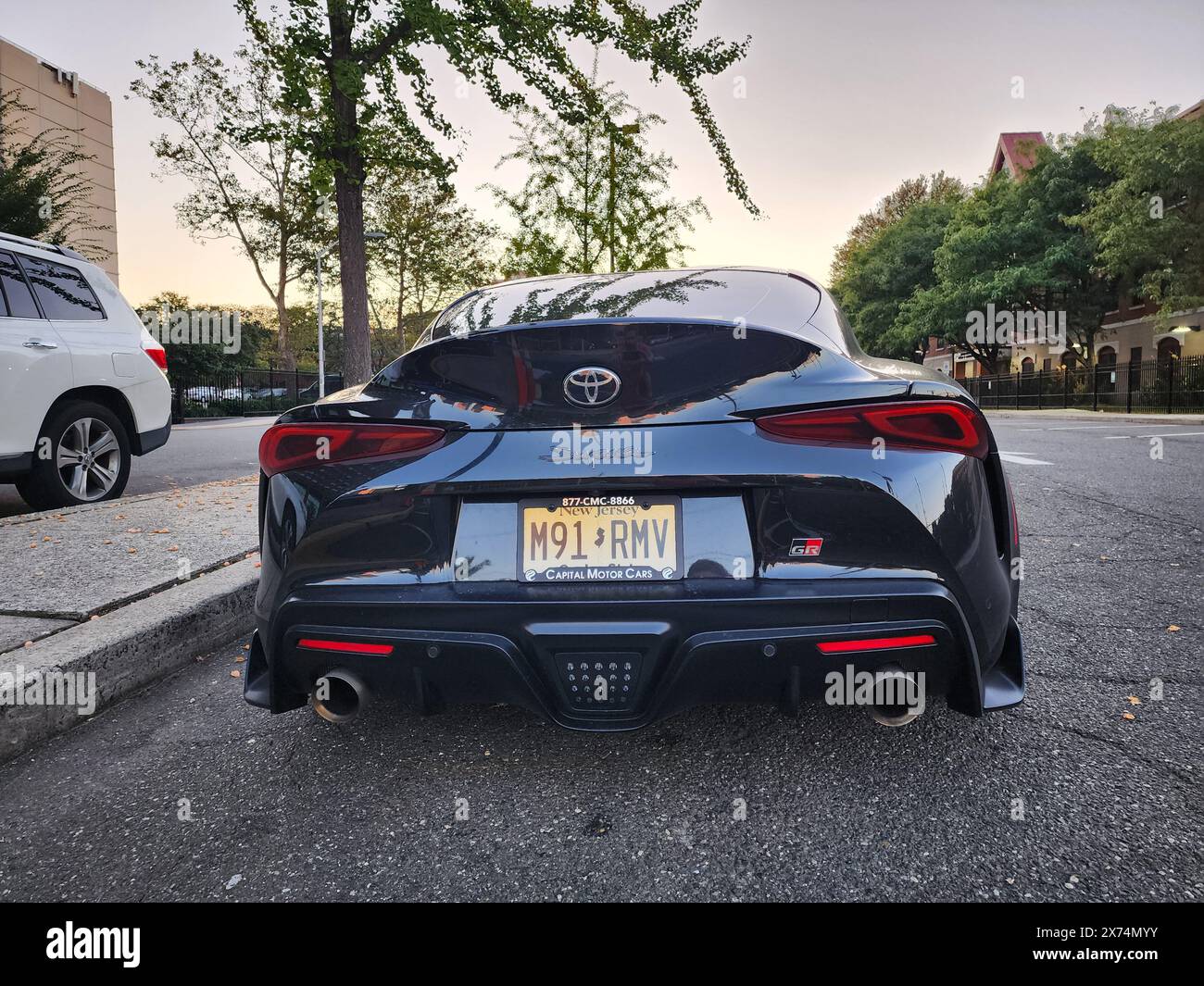 New York City, USA - September 16, 2023: Toyota Supra 2020 sportscar ...