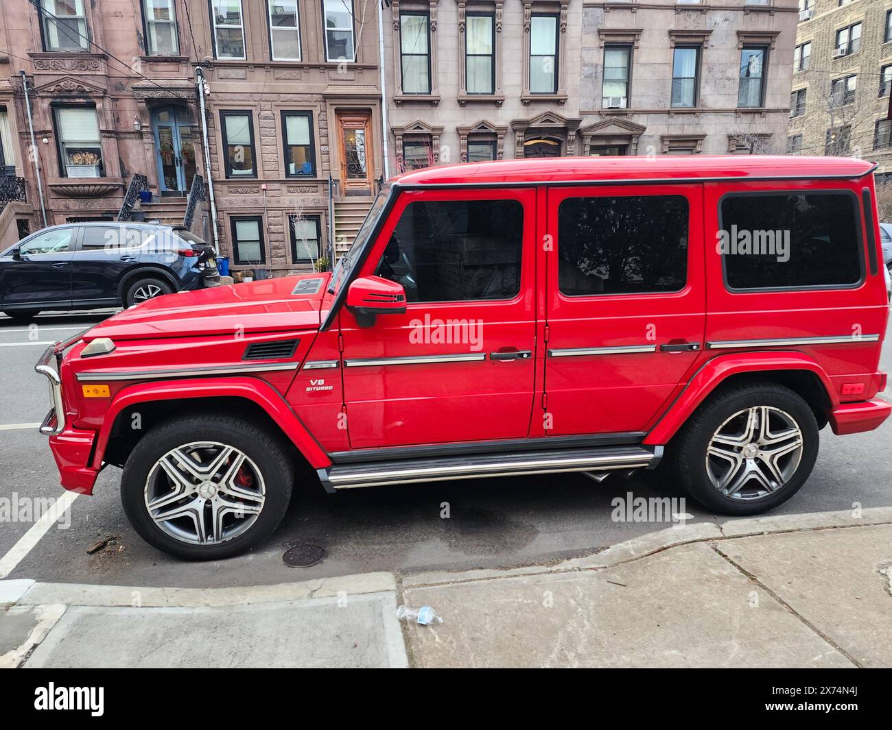 New York City, USA - February 10, 2024: 2013 Mercedes Benz G63 AMG V8 ...