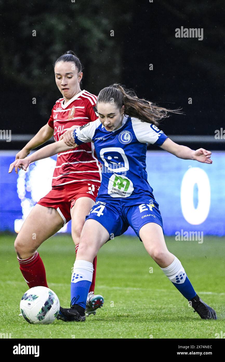 Gent, Belgium. 17th May, 2024. Standard Femina's Loredana Humartus and ...