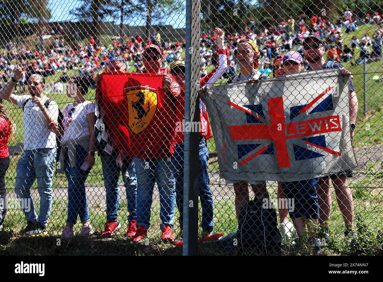 Imola, Italy. 17th May, 2024. Circuit atmosphere - Lewis Hamilton (GBR ...