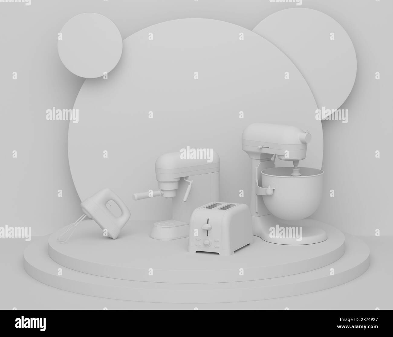 3d podium product presentation Black and White Stock Photos & Images ...