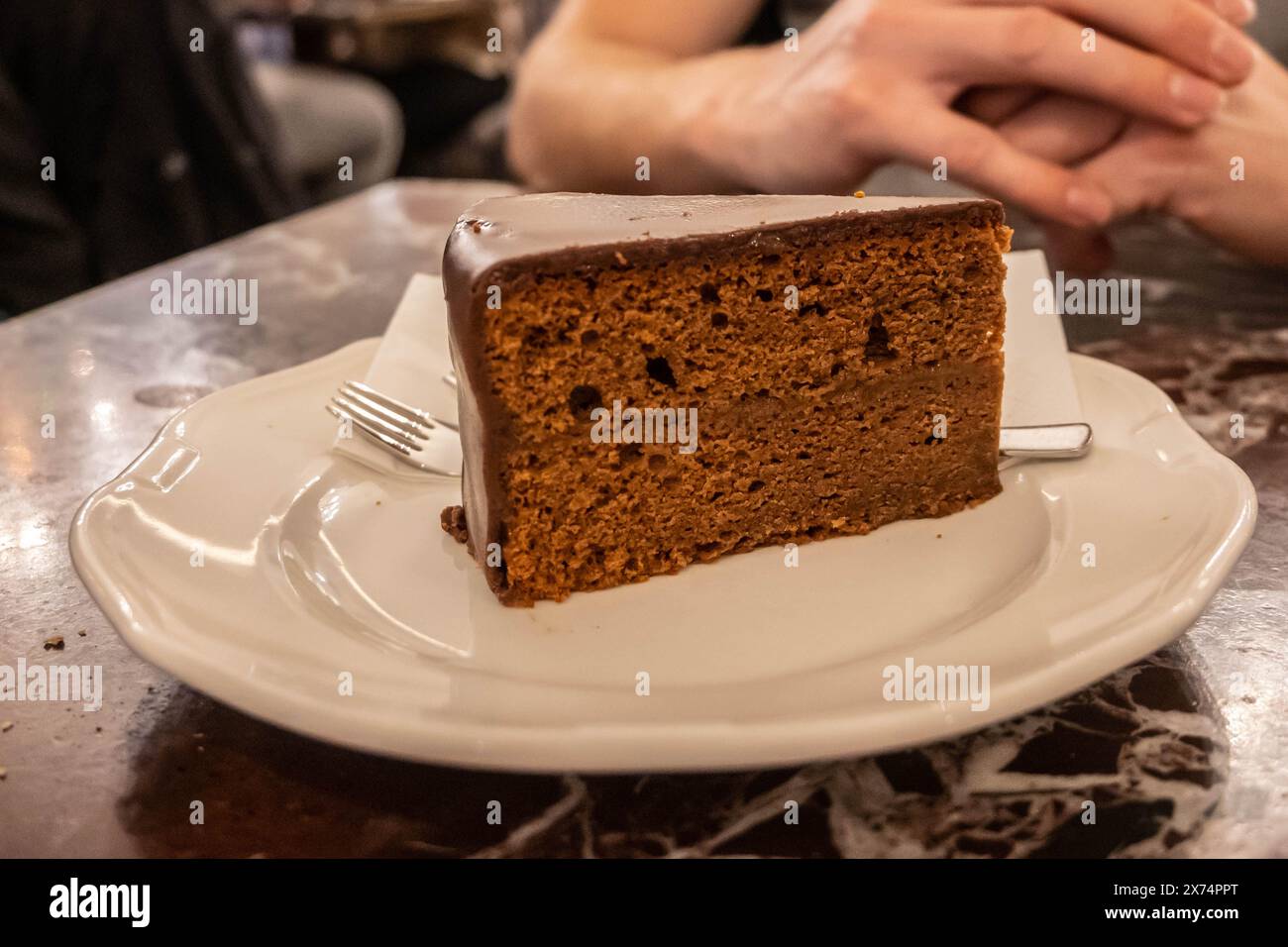 Sachertorte famous Sacher Cake which is a Viennese cake consisting of ...