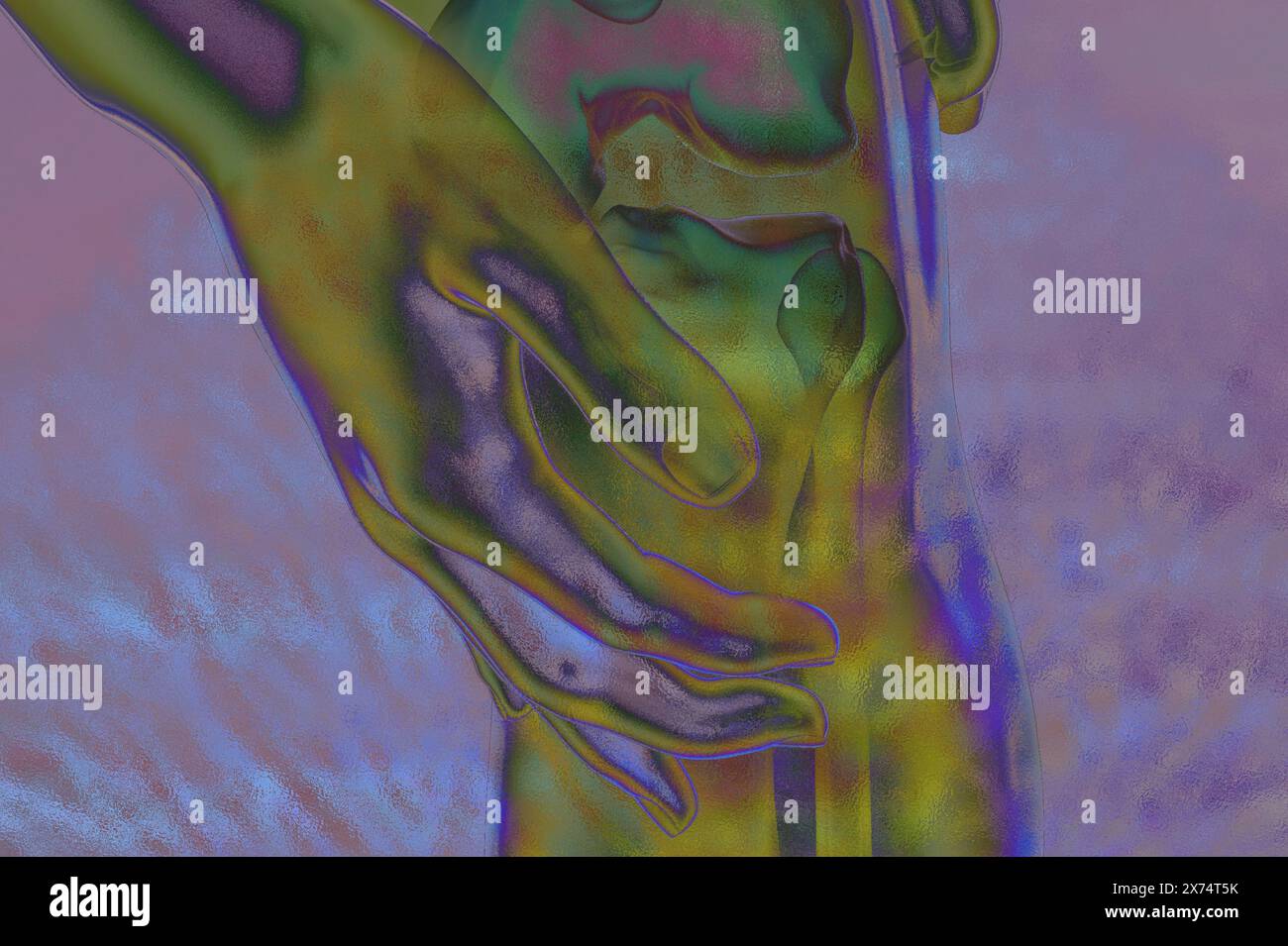 Hand on knee hi-res stock photography and images - Alamy