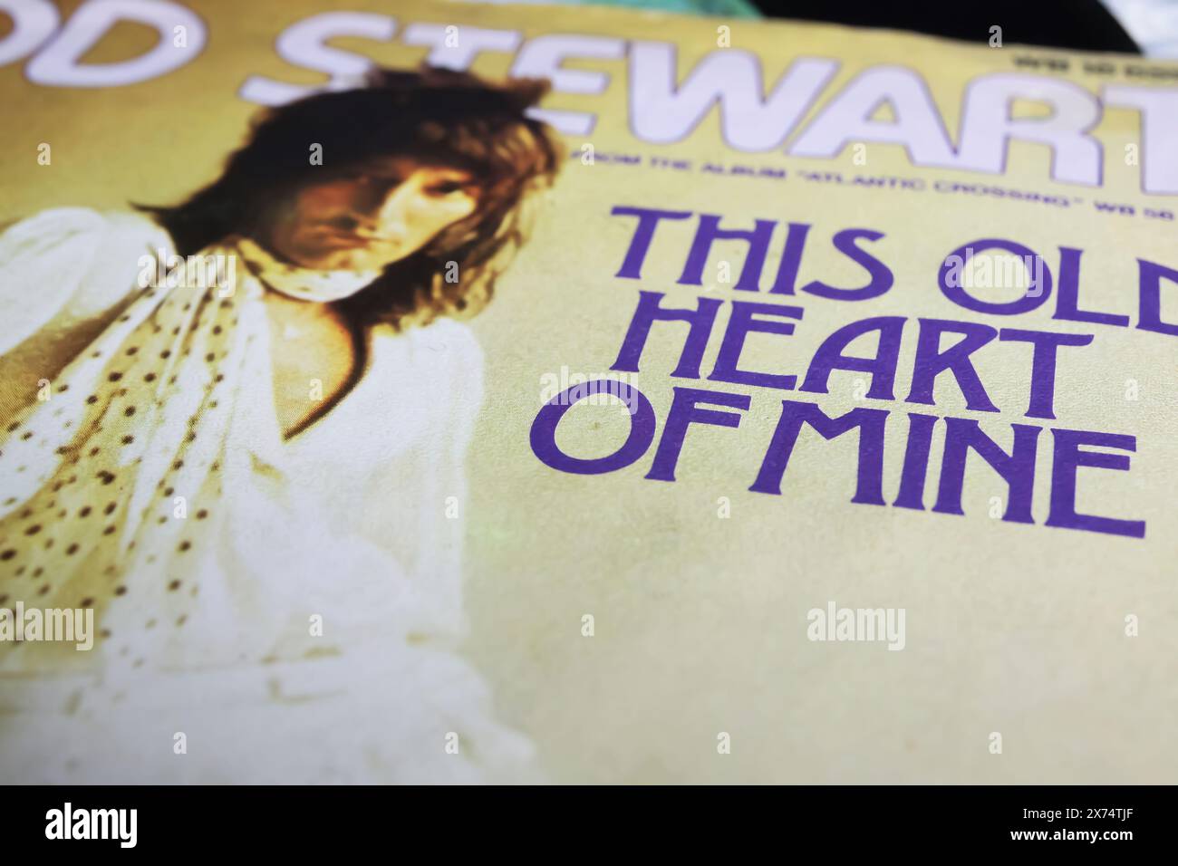 Viersen, Germany - May 9. 2024: Closeup of british singer Rod Stewart ...