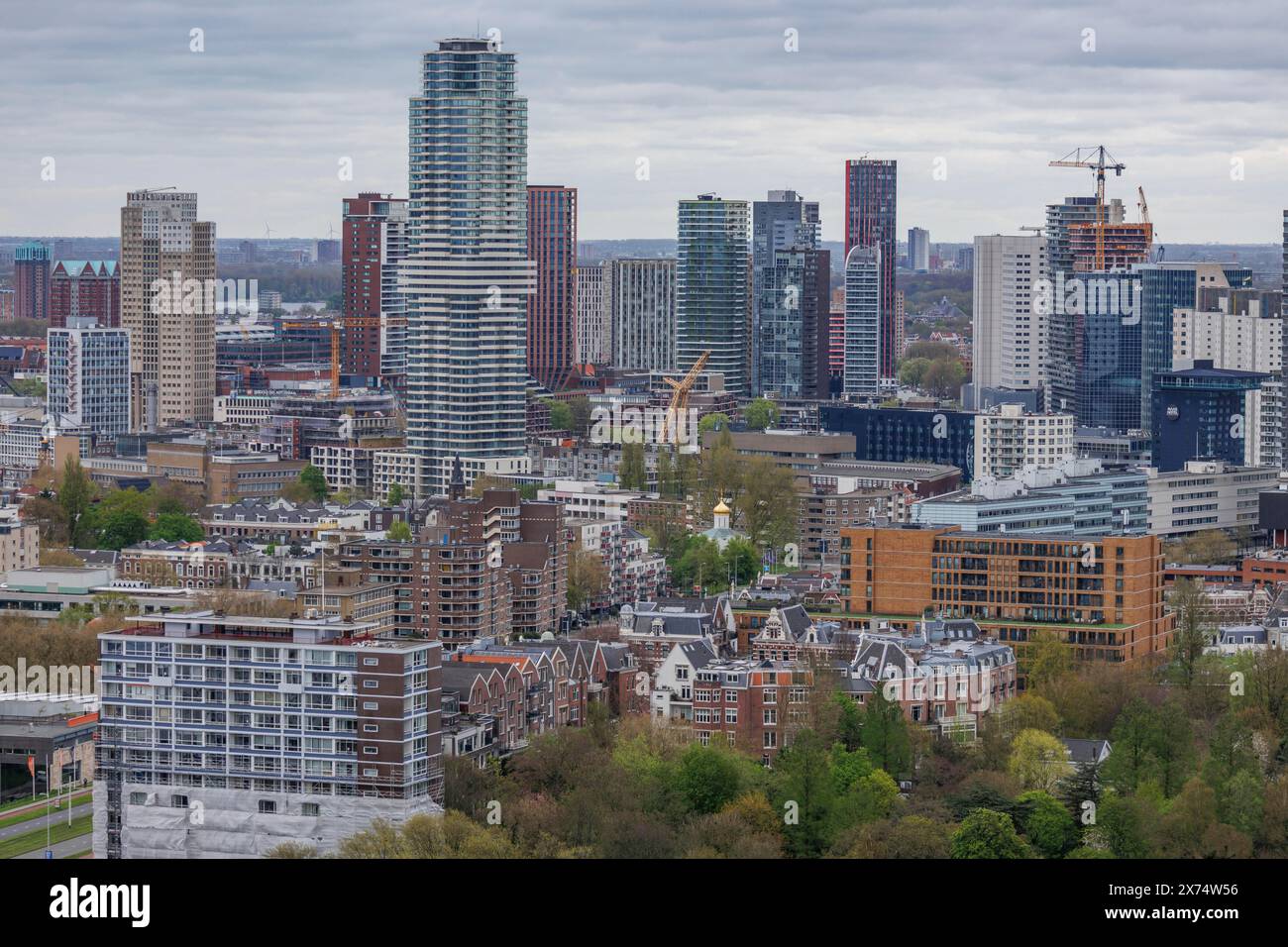 Modern high-rise buildings and skyscrapers characterise the urban ...