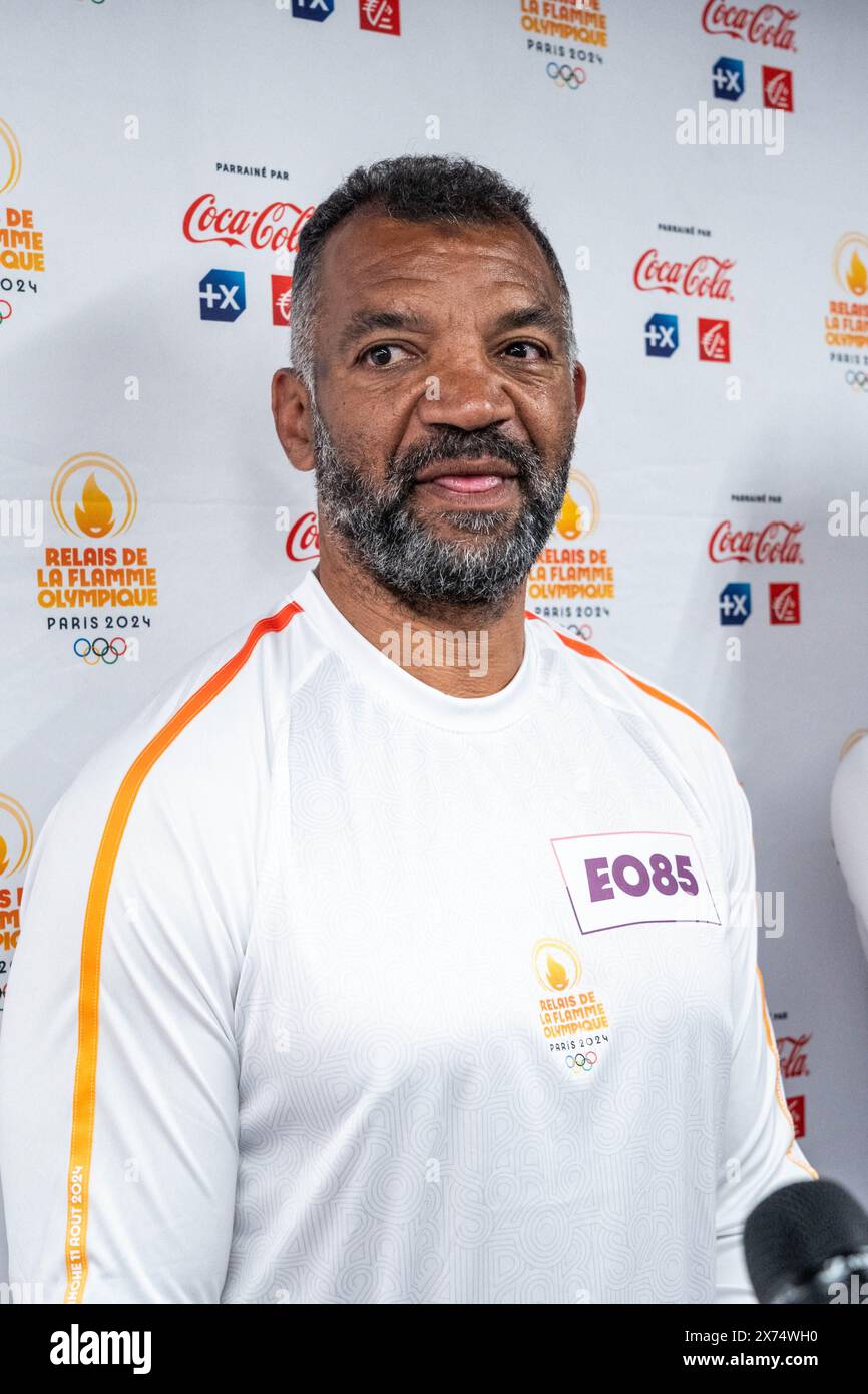 Toulouse, France. 17th May, 2024. former rugby player Emile Ntamack ...
