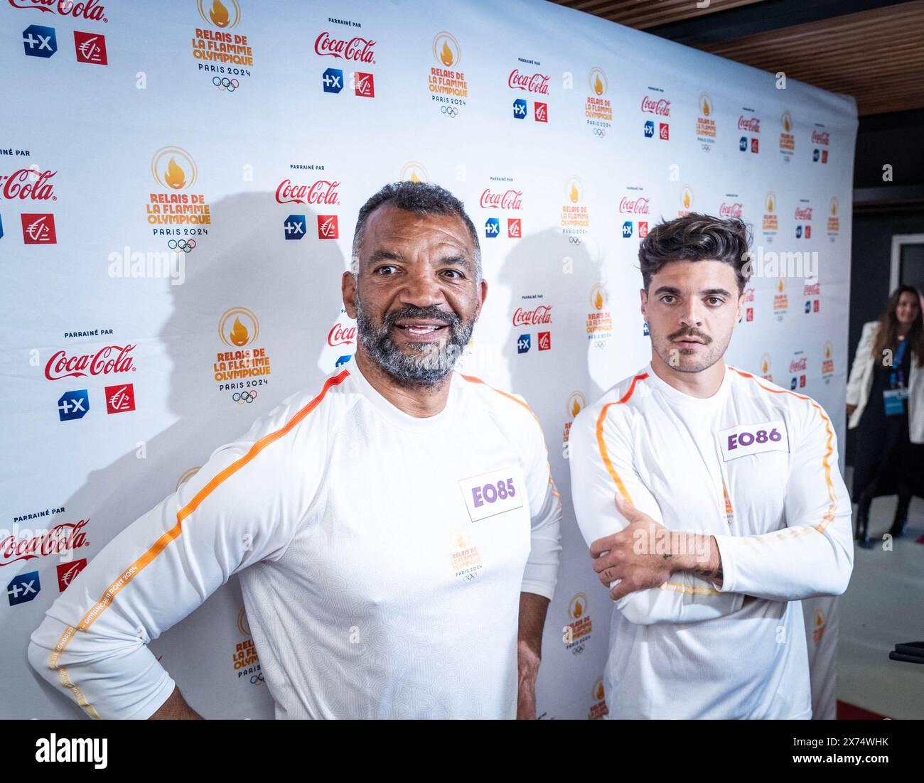 Toulouse, France. 17th May, 2024. French rugby player Romain Ntamack ...