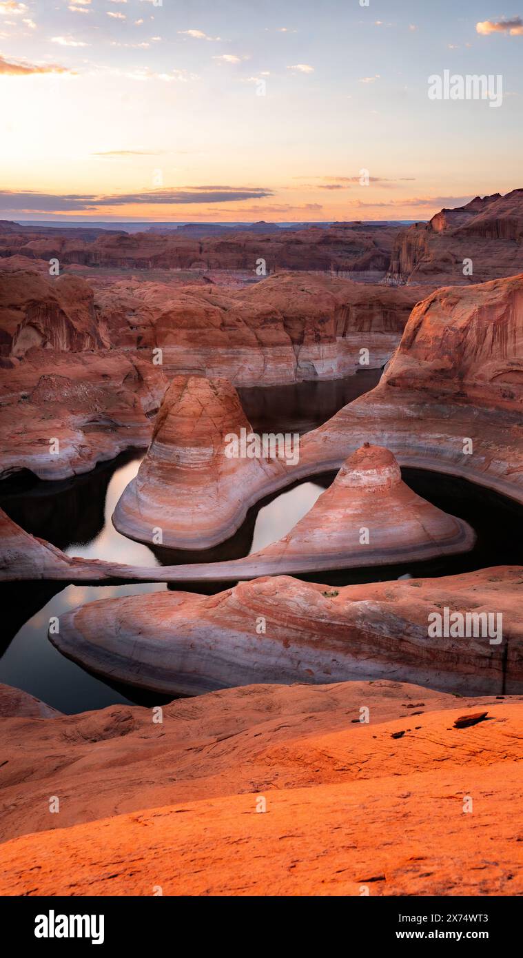 Reflection Canyon at Lake Powell Utah Stock Photo - Alamy