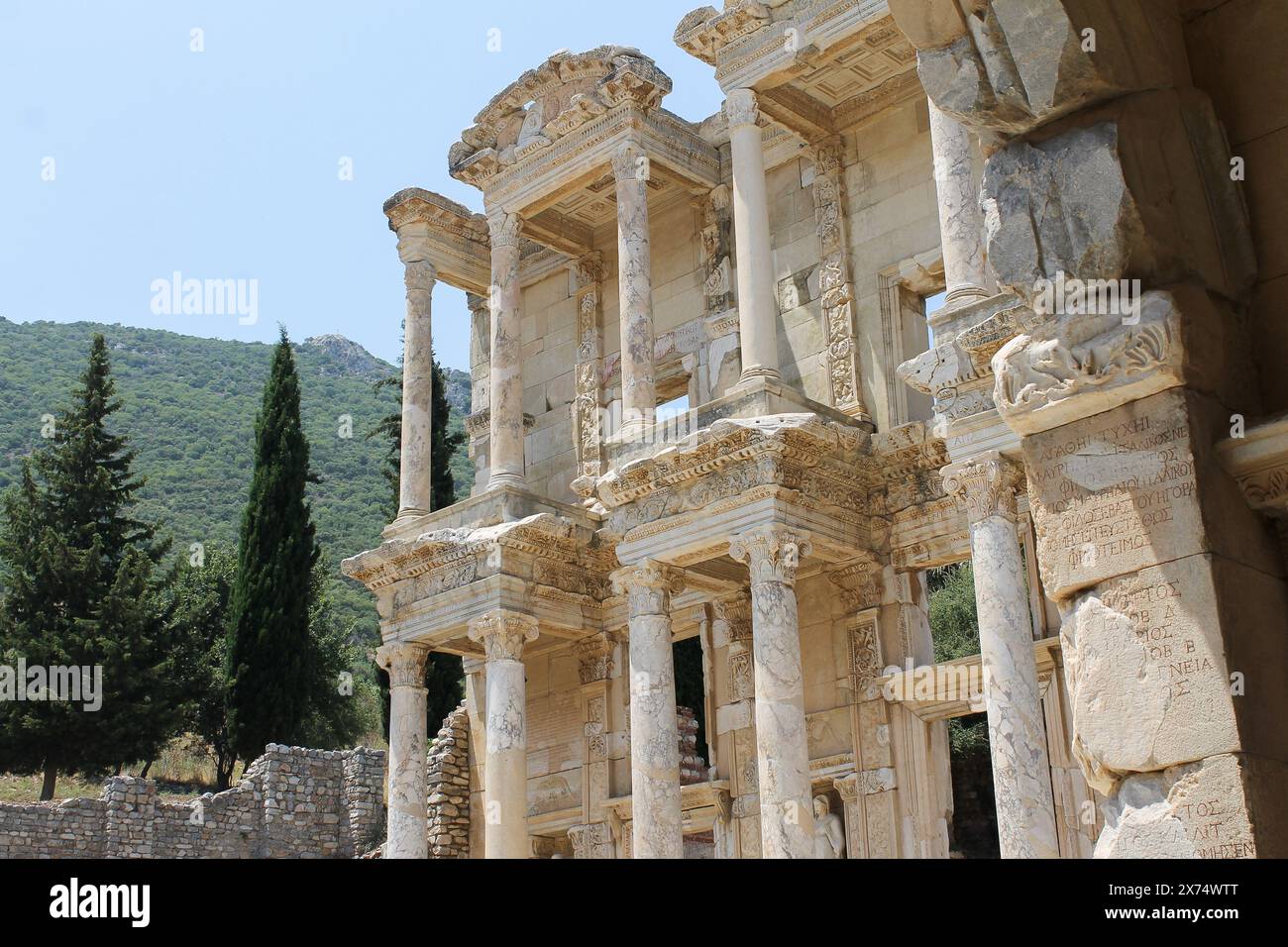 The Library of Celsus in Ephesus, Turkey Stock Photo - Alamy