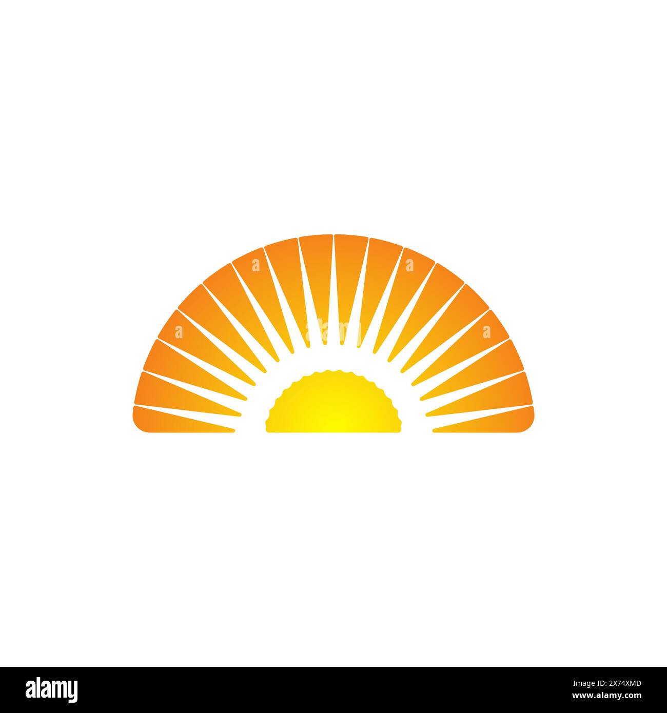 Abstract sun rays logo. Sun light icon. Sunset and sunrise symbol. Sun ...