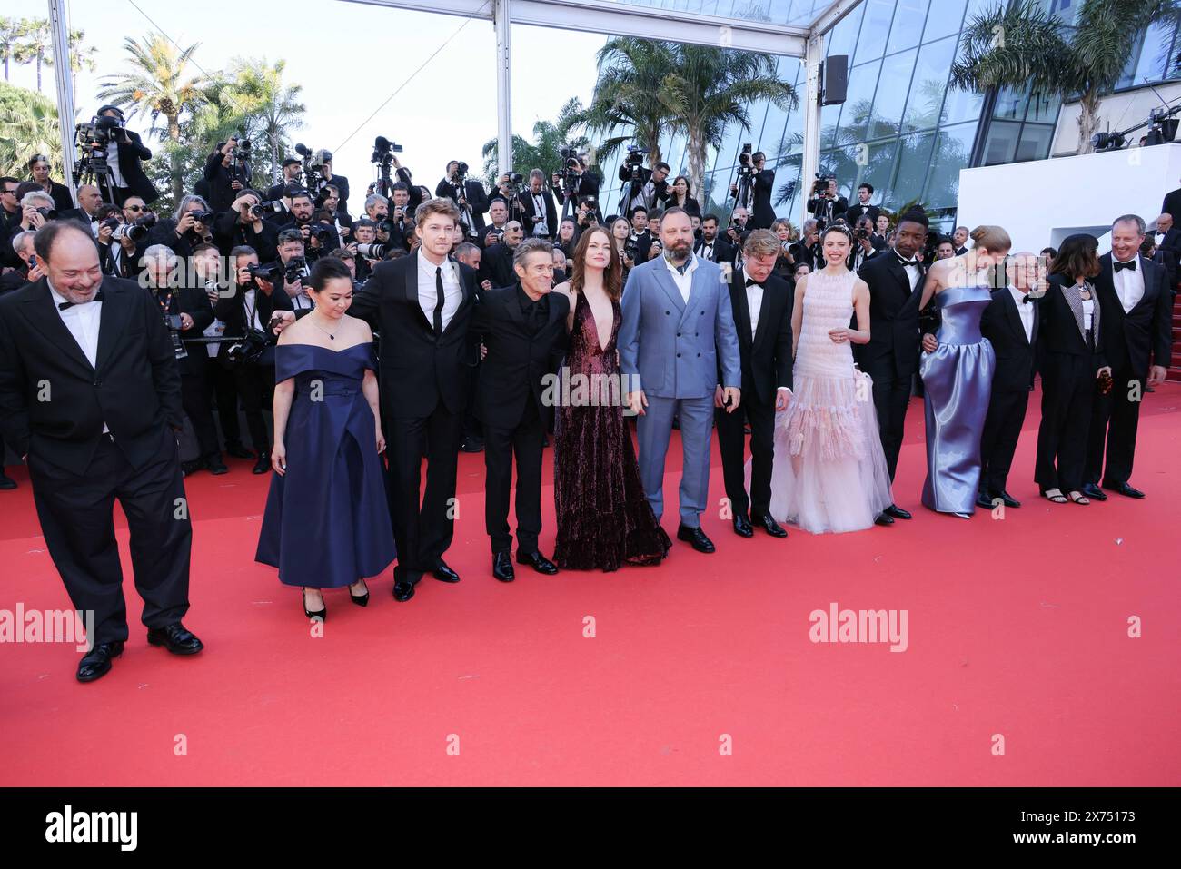 Cannes, France. 17th May, 2024. Efthymis Filippou, a guest, Hong Chau ...