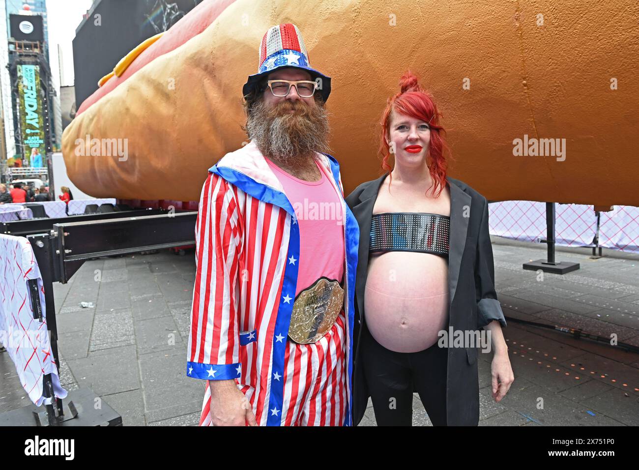 New York, New York, USA. 17th May, 2024. Giant Hotdog designed by ...