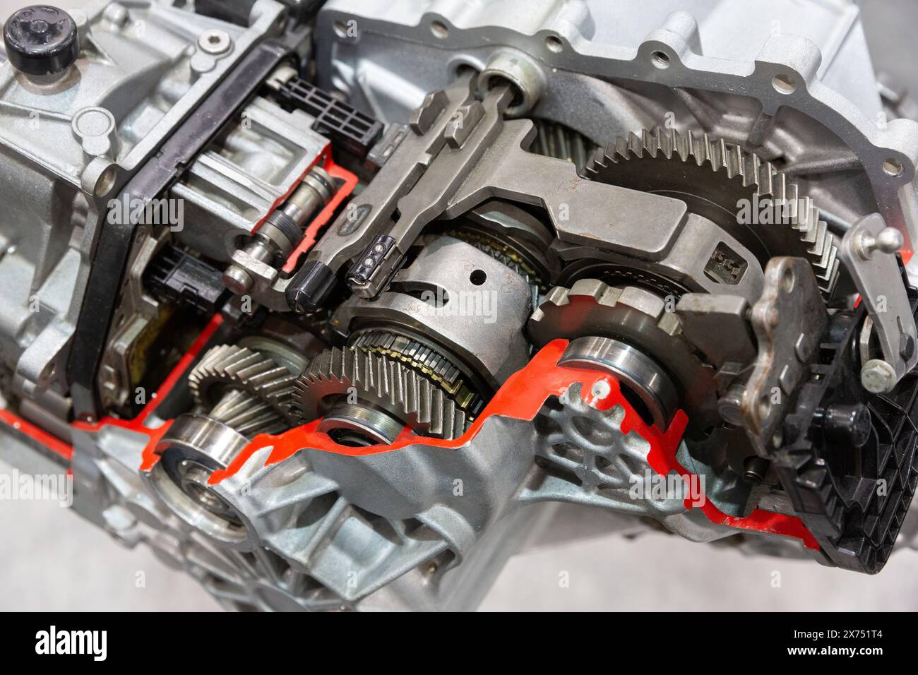 Direct-shift gearbox DSG transmission cutaway. Car parts automotive ...