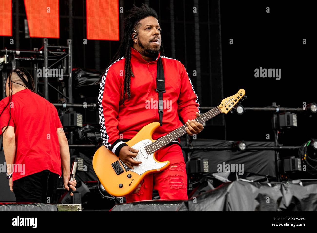 Rasheed Thomas of Nonpoint performs during Sonic Temple Art and Music ...