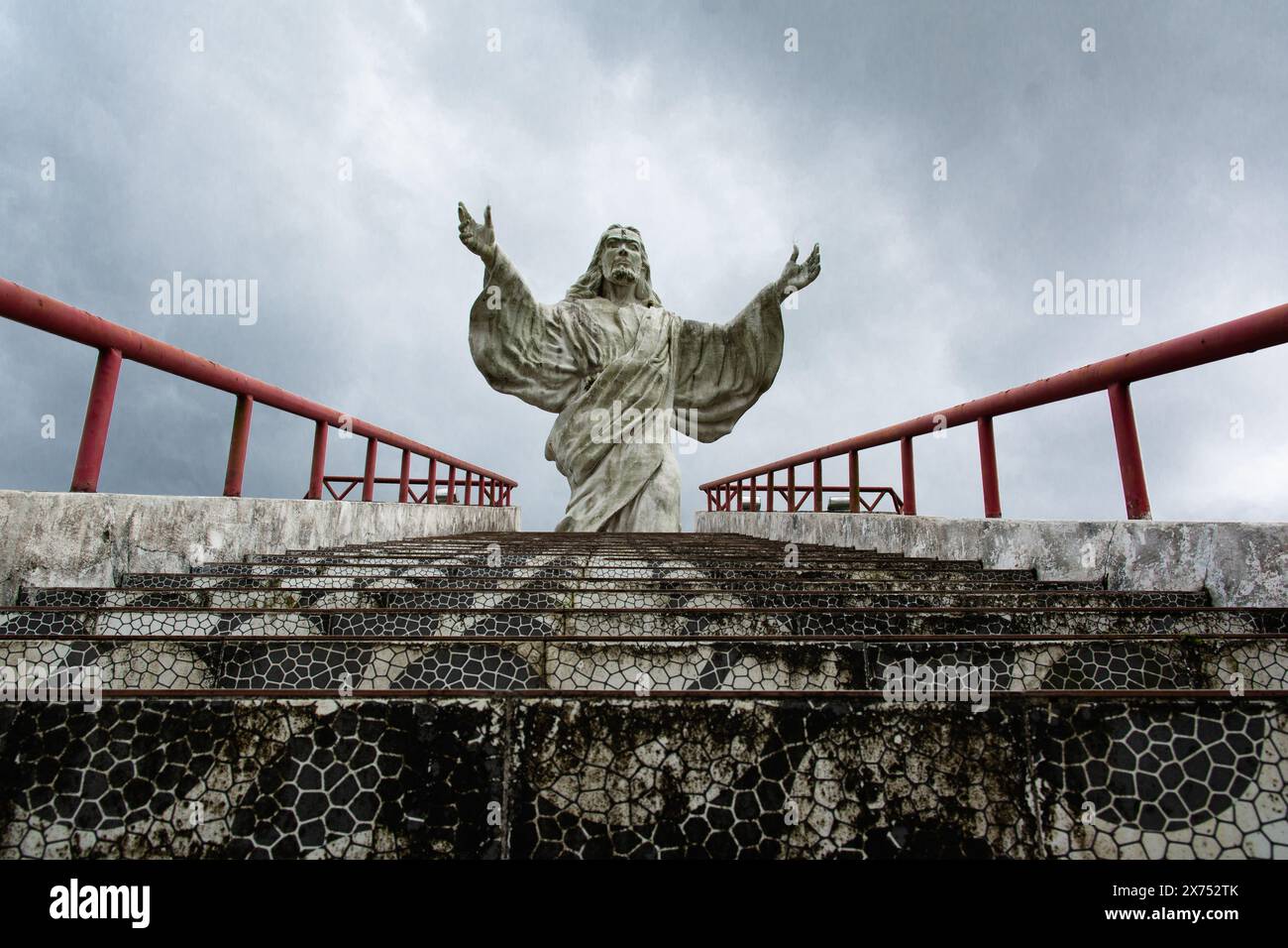 Nazare, Bahia, Brazil - March 29, 2019: View of the Christ of Nazare ...
