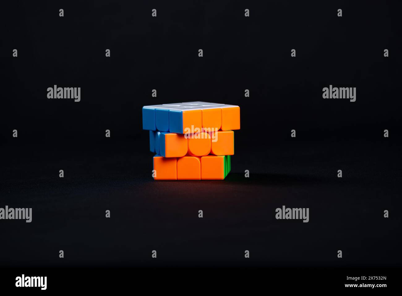 Salvador, Bahia, Brazil - May 15, 2024: Classic 3x3x3 Rubiks Cube on a ...