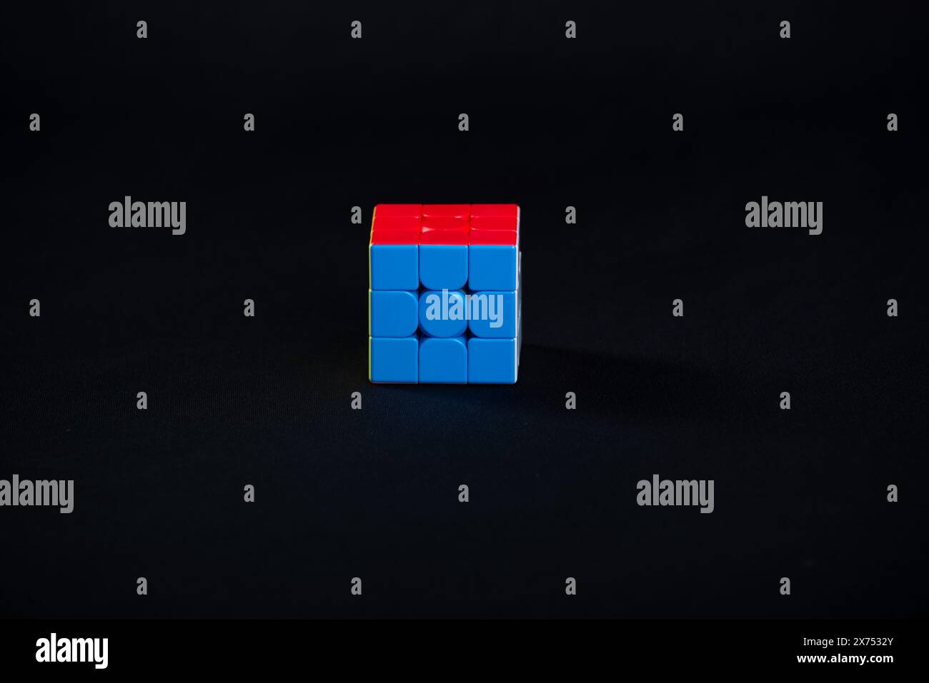 Salvador, Bahia, Brazil - May 15, 2024: Classic 3x3x3 Rubiks Cube on a ...