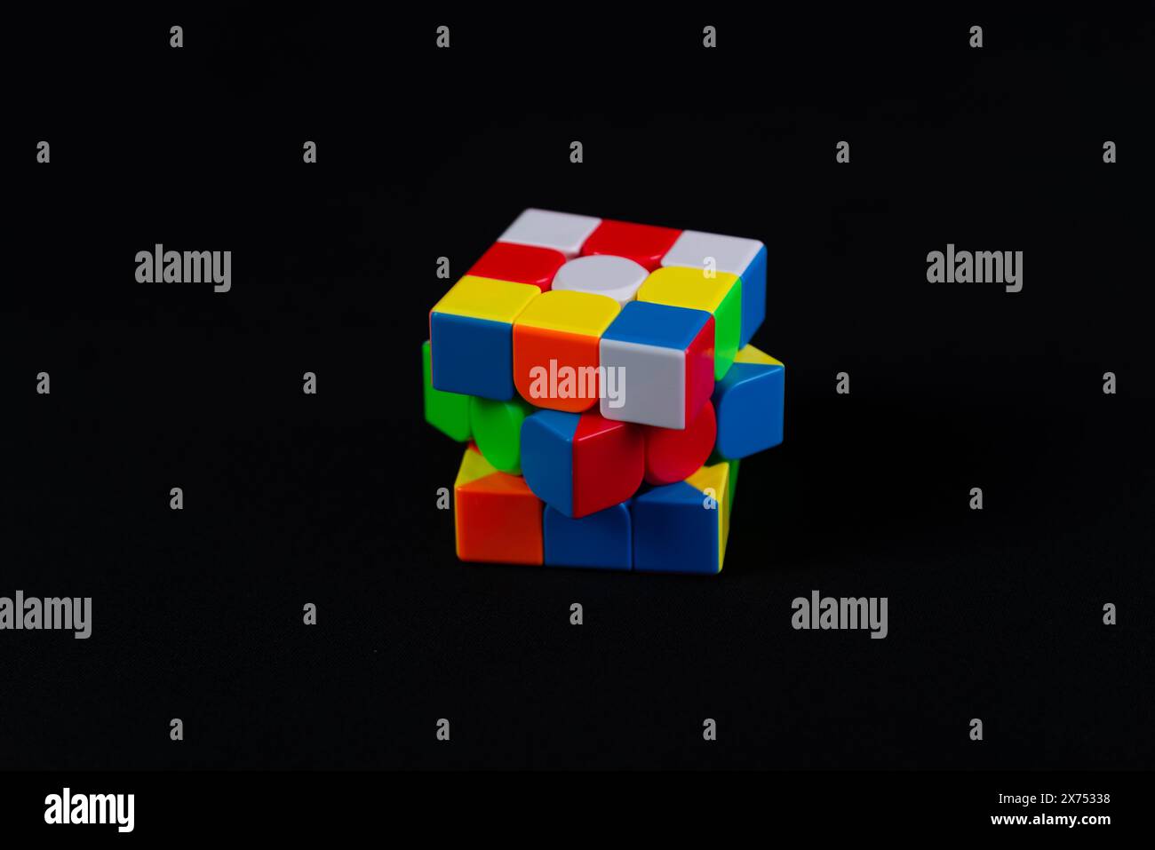 Salvador, Bahia, Brazil - May 15, 2024: Classic 3x3x3 Rubiks Cube on a ...