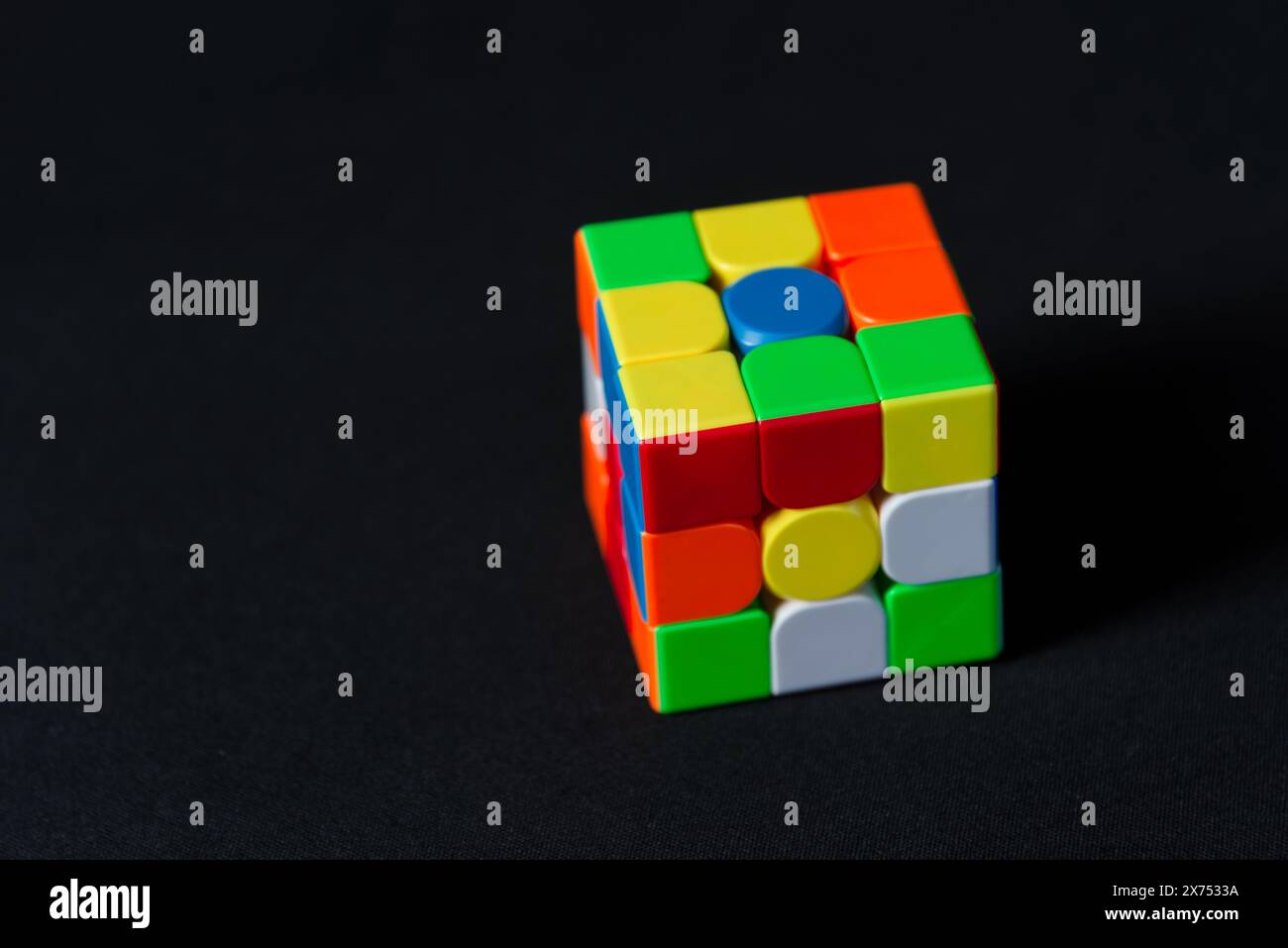 Salvador, Bahia, Brazil - May 15, 2024: Magic cube or Rubiks cube on white background. Invention ...