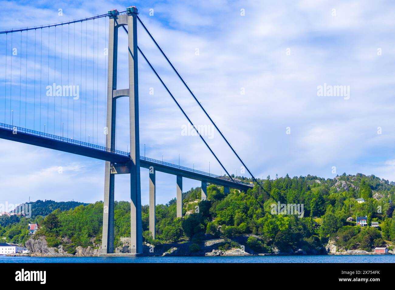 Concrete bridge over islands in Western Norway Stock Photo - Alamy