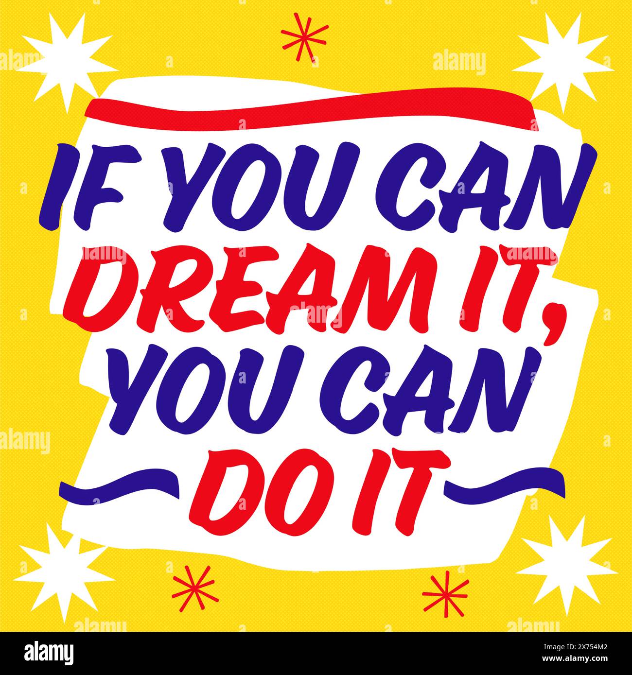 If you can dream it, you can do it Quote - Hand Lettered vintage ...