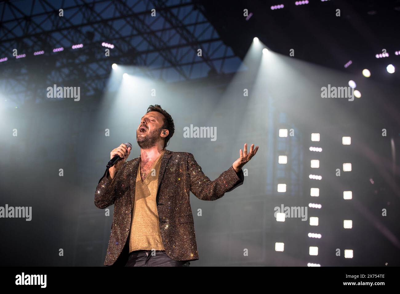 Torino, Italia. 2022. The Italian singer Cesare Cremonini performed ...