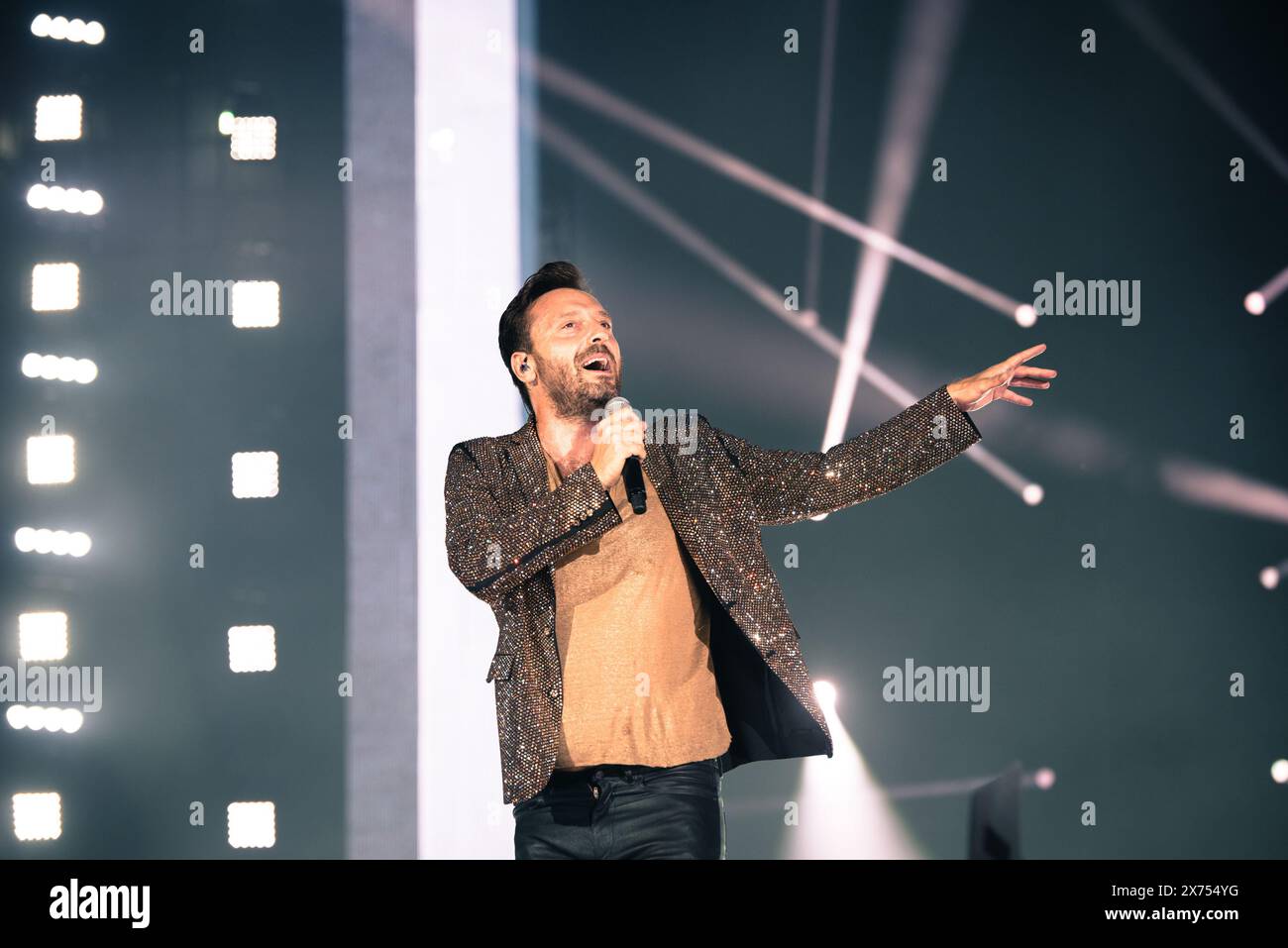 Torino, Italia. 2022. The Italian singer Cesare Cremonini performed ...