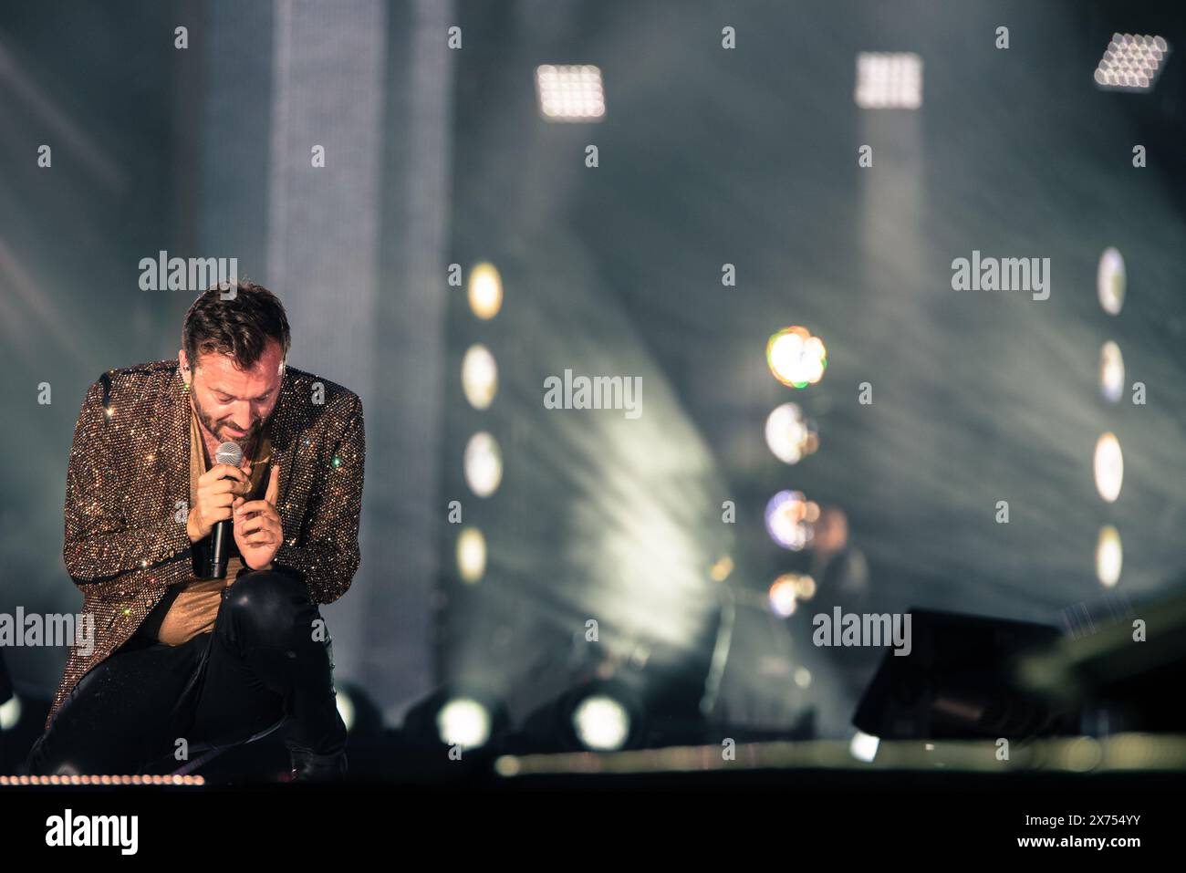 Torino, Italia. 2022. The Italian singer Cesare Cremonini performed ...